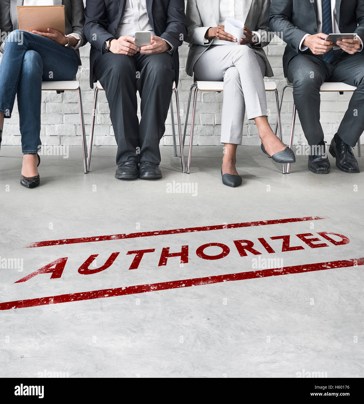 Authorize Allowance Approve Permit Graphic Concept Stock Photo - Alamy