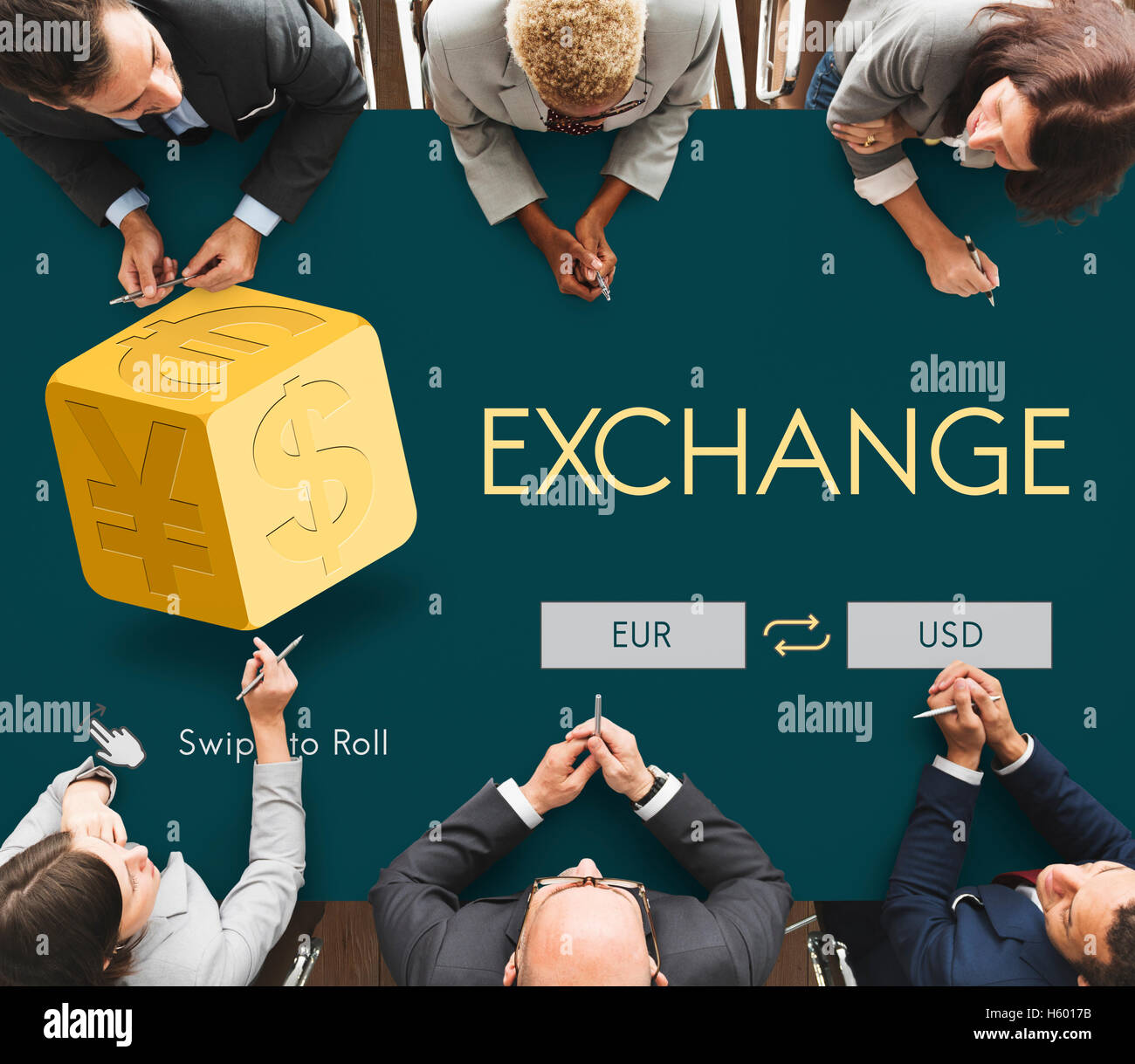 Currency Exchange Stock Market Financial Graphic Concept Stock Photo ...