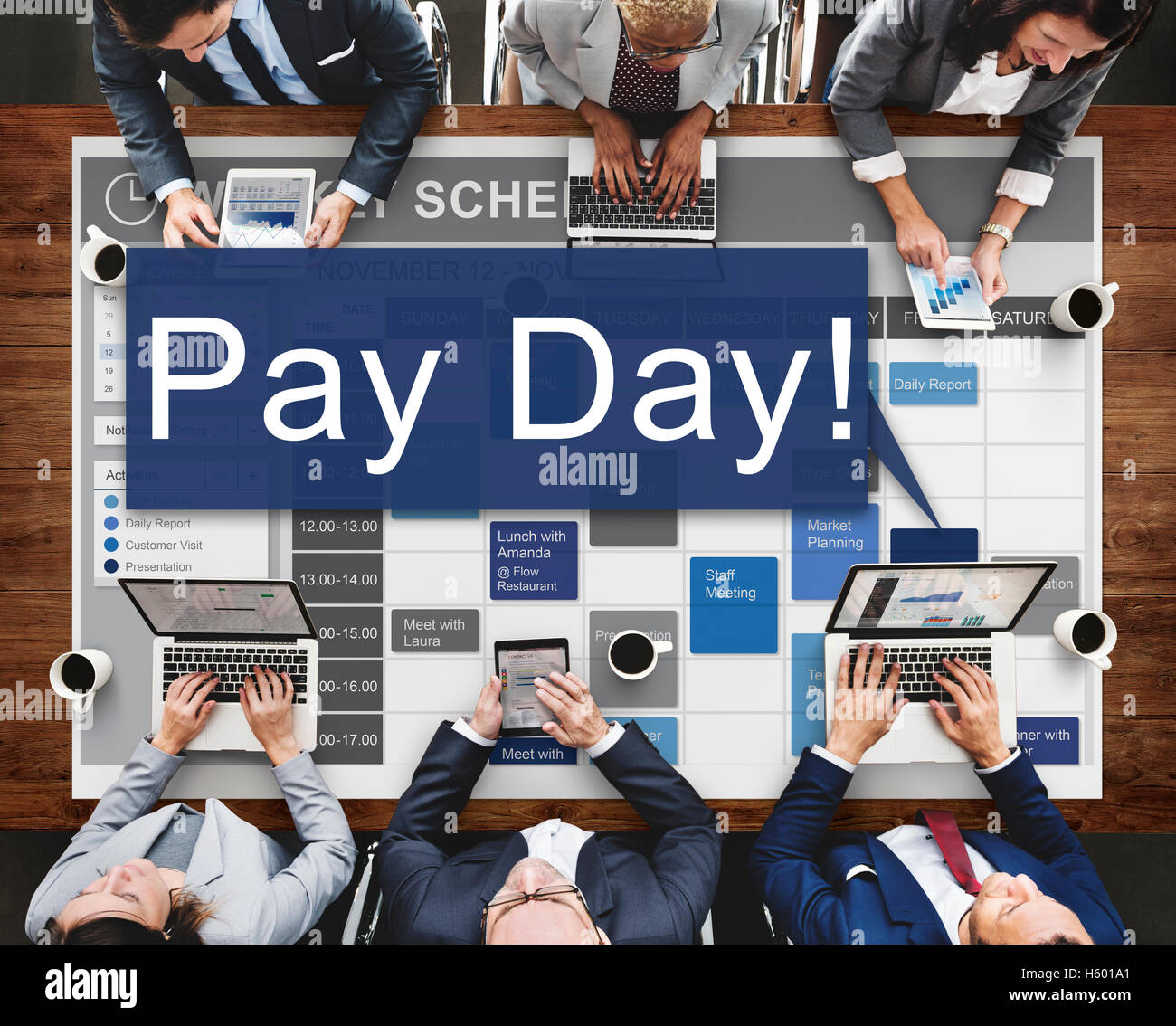 Pay Day Economy Salary Money Budget Concept Stock Photo - Alamy