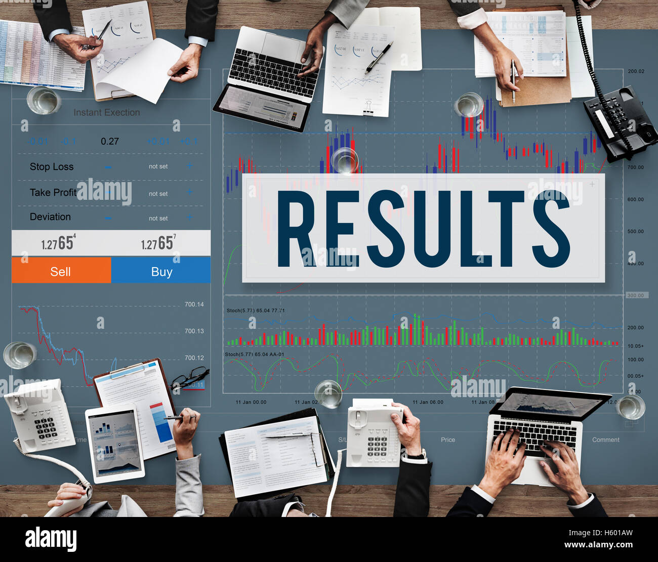 Stock Market Results Stock Trade Forex Shares Concept Stock Photo - Alamy