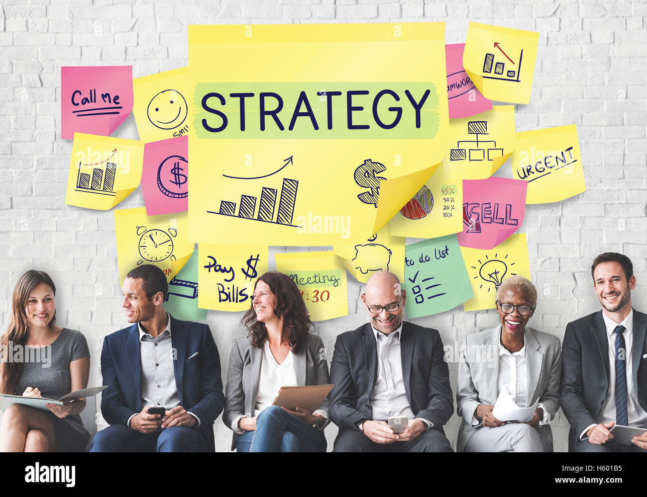 Brainstorming Discussion Plan Marketing Graphic Concept Stock Photo - Alamy