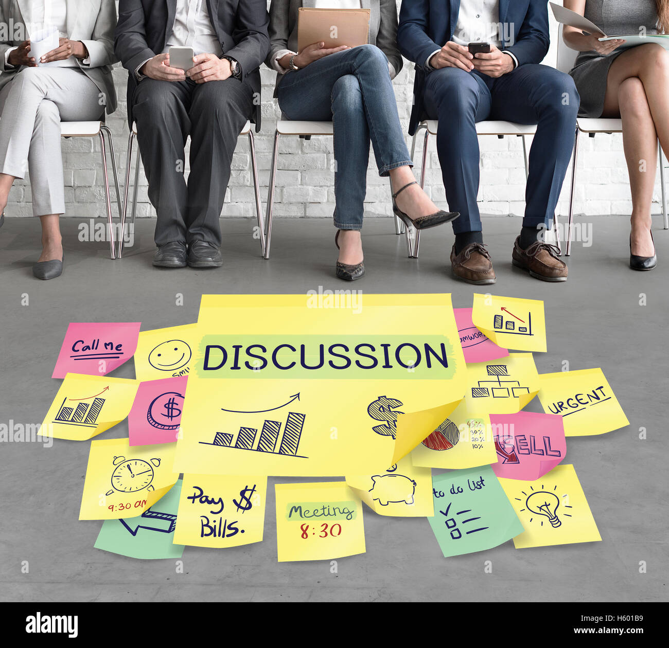 Brainstorming Discussion Plan Marketing Graphic Concept Stock Photo - Alamy