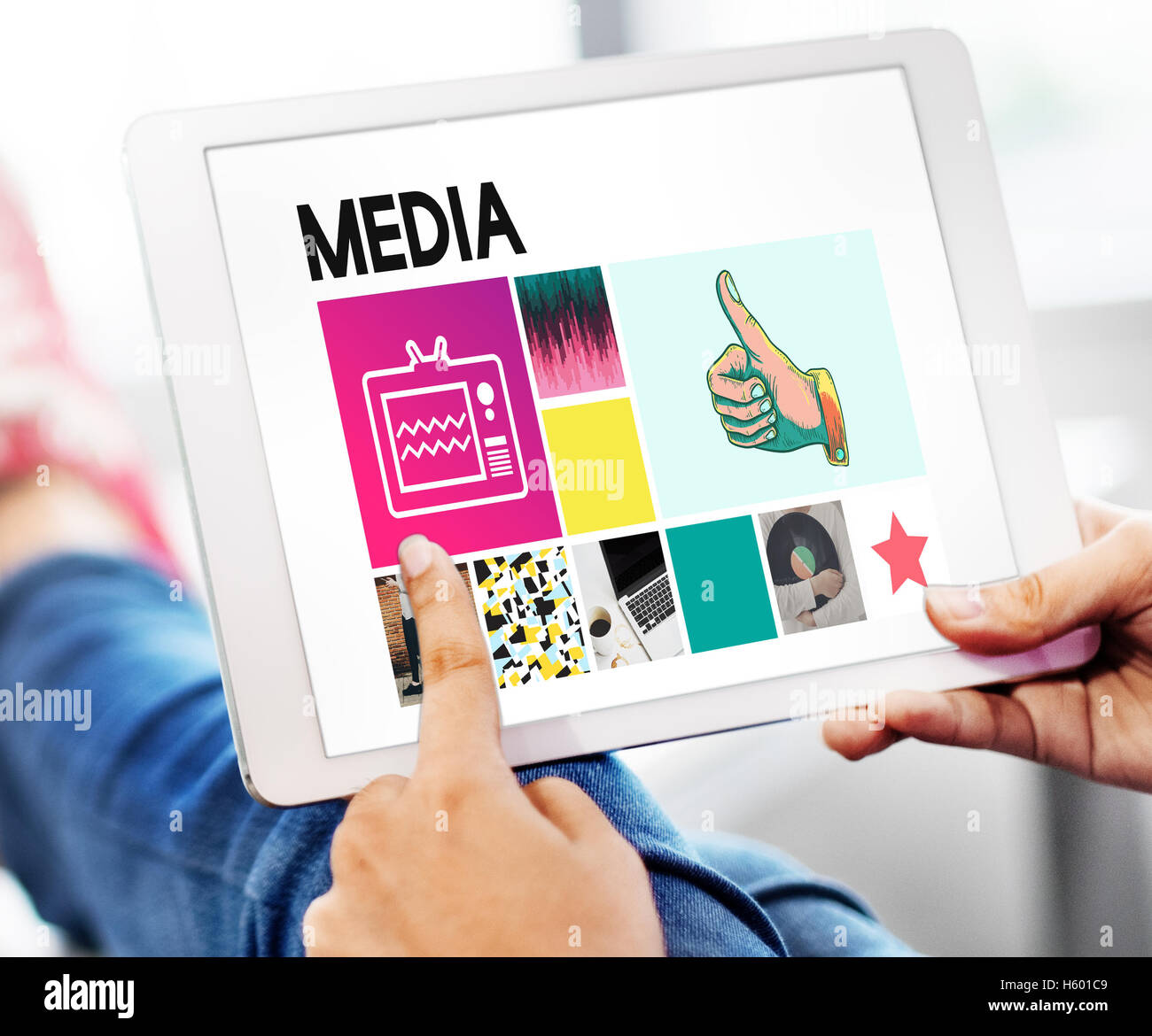 Media Digital Information Internet Social Online Concept Stock Photo ...