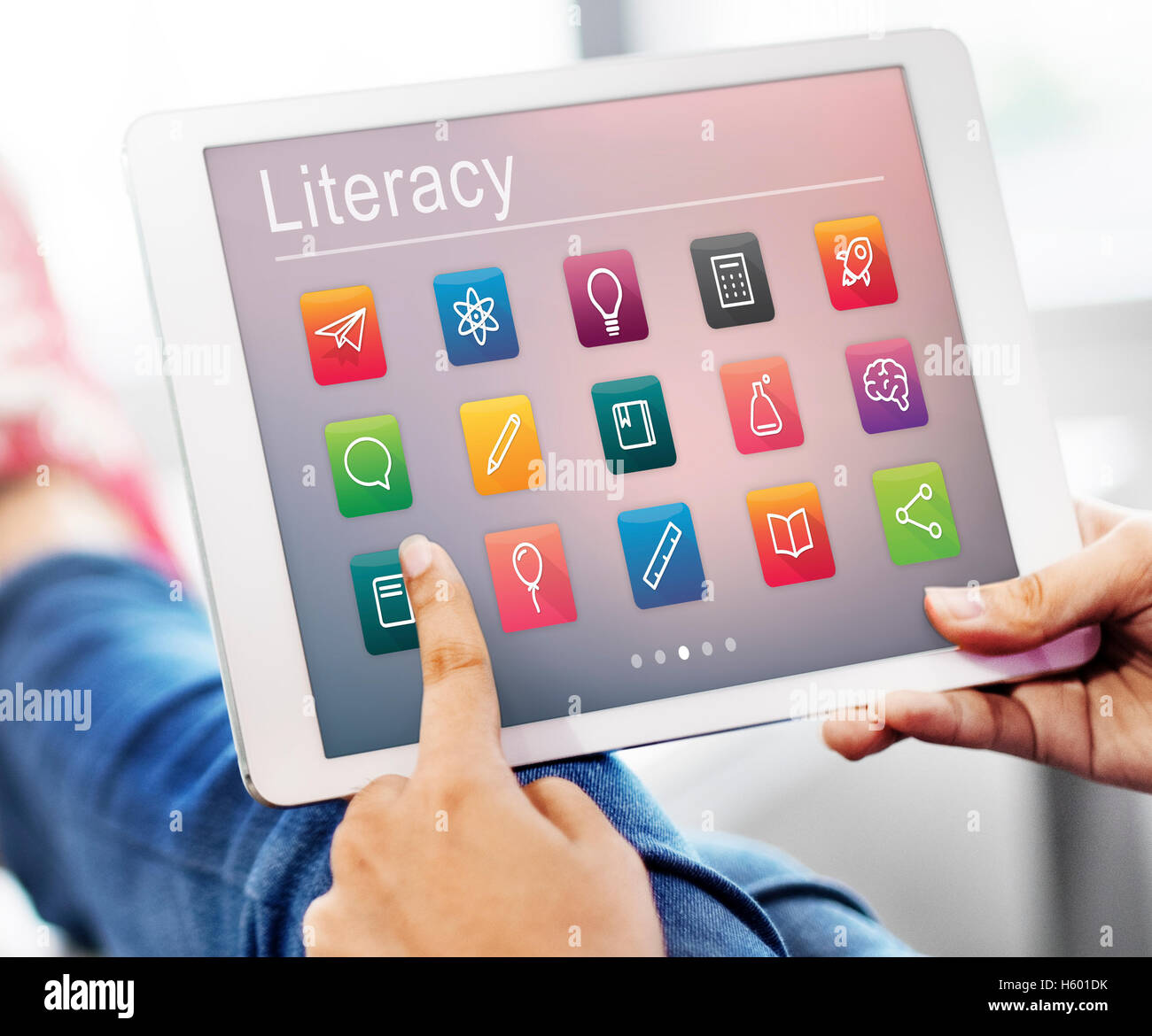 E-learning Online Education Application Concept Stock Photo - Alamy