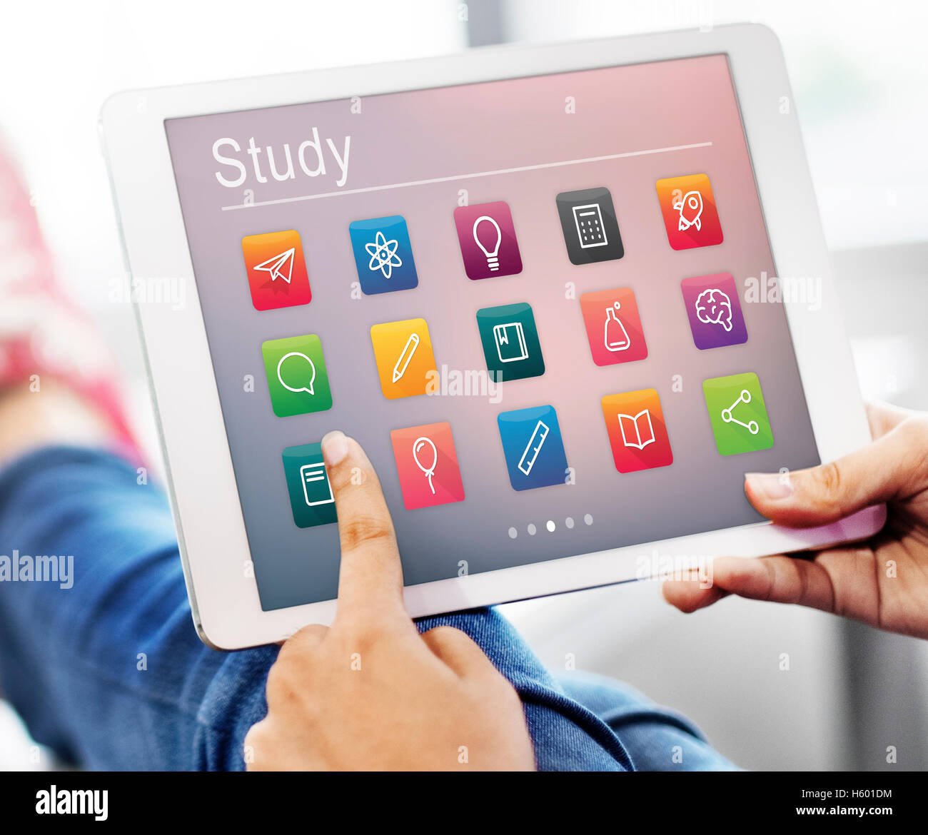 E-learning Online Education Application Concept Stock Photo - Alamy
