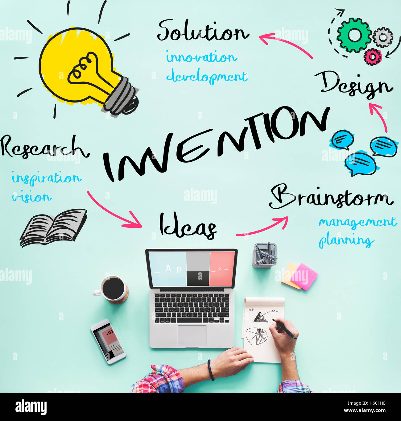 Creativity Design Process Graphics Concept Stock Photo - Alamy