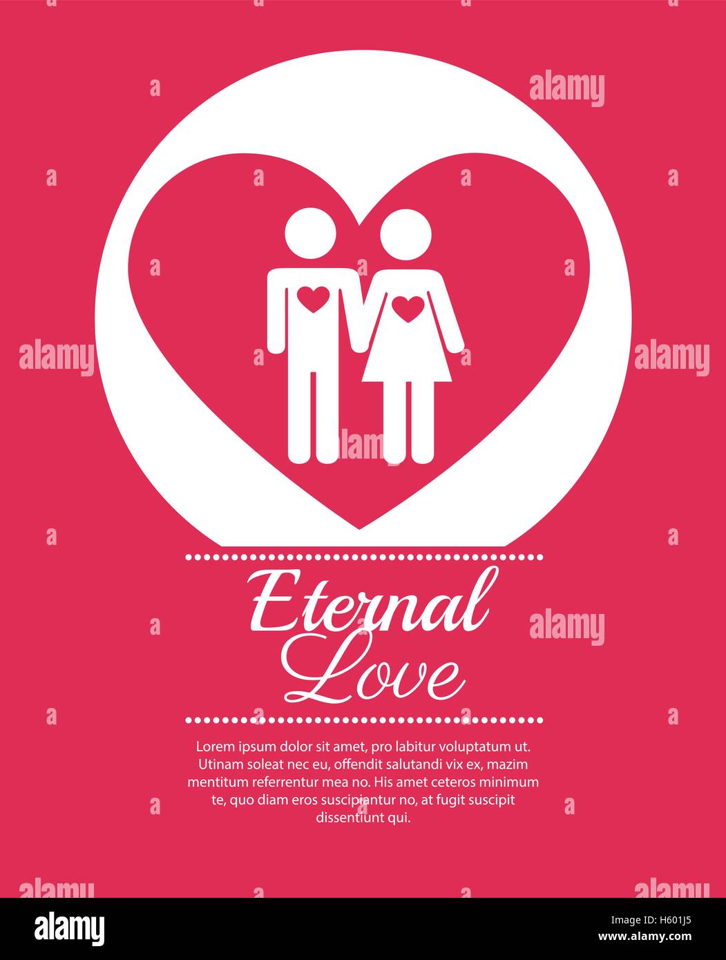 Eternal love concept Stock Vector Images - Alamy