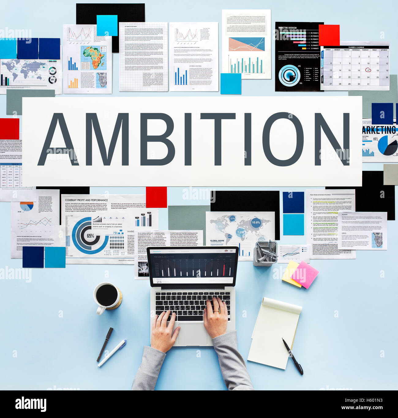 Ambition Aspiration Business Vision Goals Concept Stock Photo - Alamy