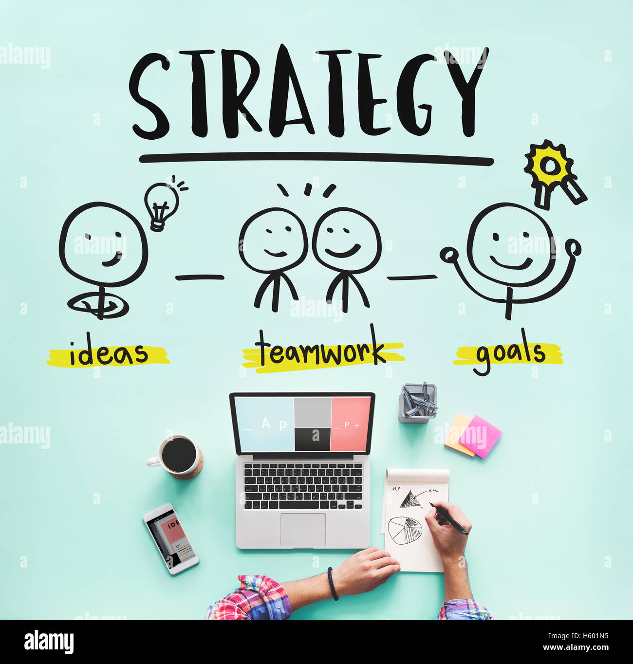 Plan Process Success Progress People Concept Stock Photo - Alamy