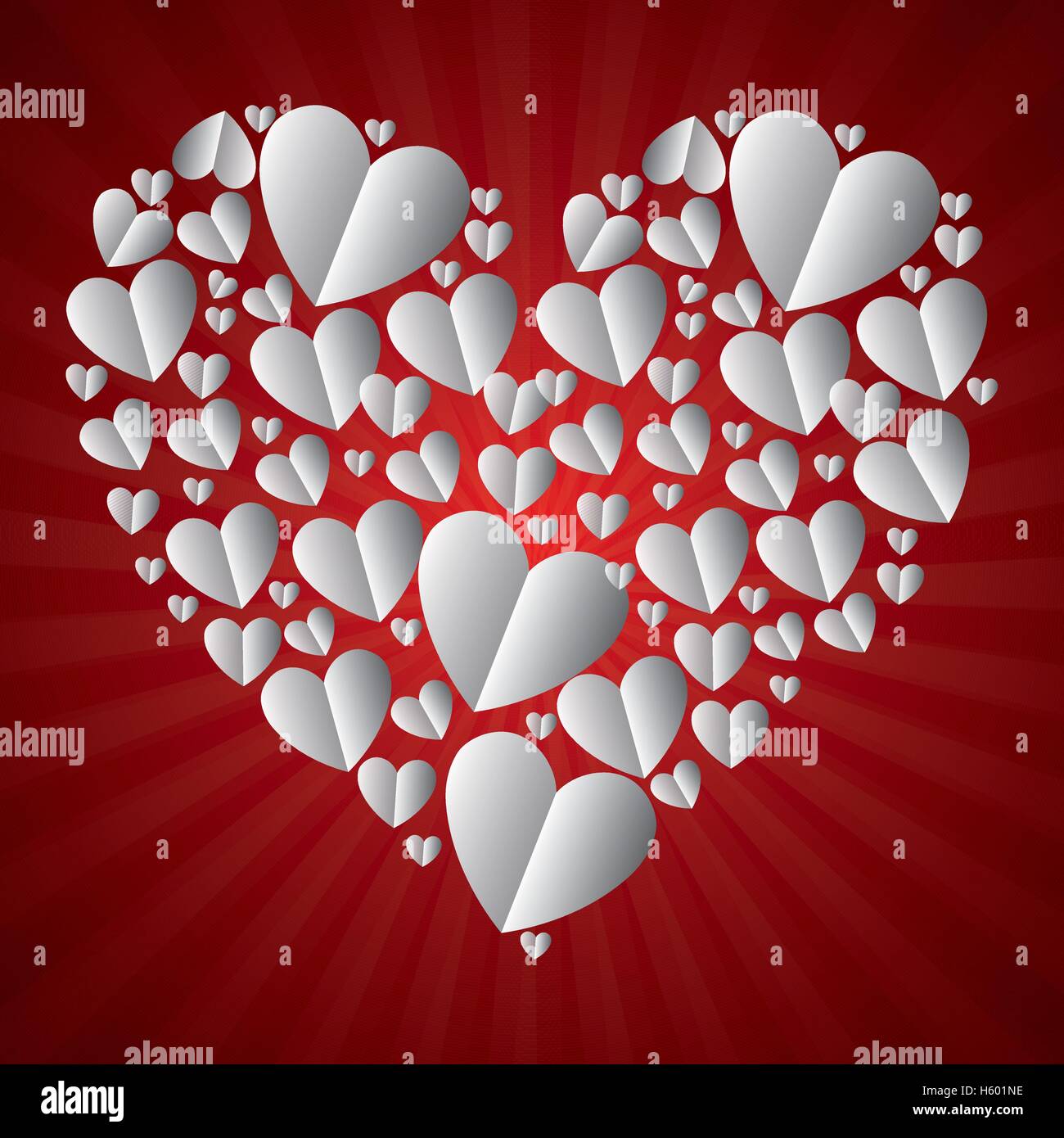 beautiful hearts form big heart Stock Vector Image & Art - Alamy