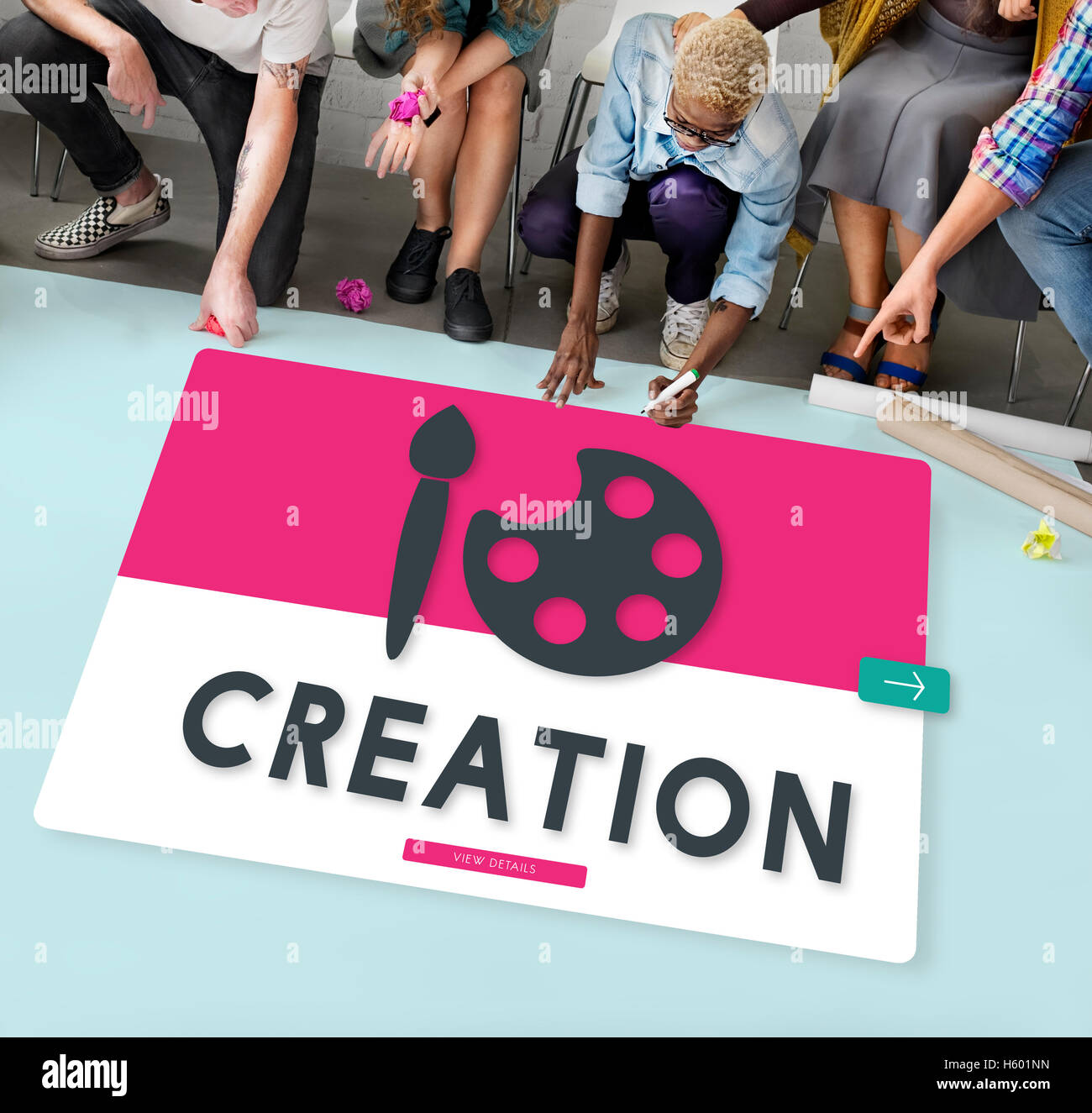 Art Paint Creative Creation Design Paint Drawing Concept Stock Photo ...