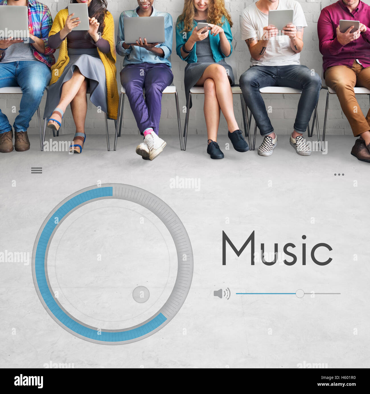 Button Volume Audio Music Sound Graphic Concept Stock Photo - Alamy
