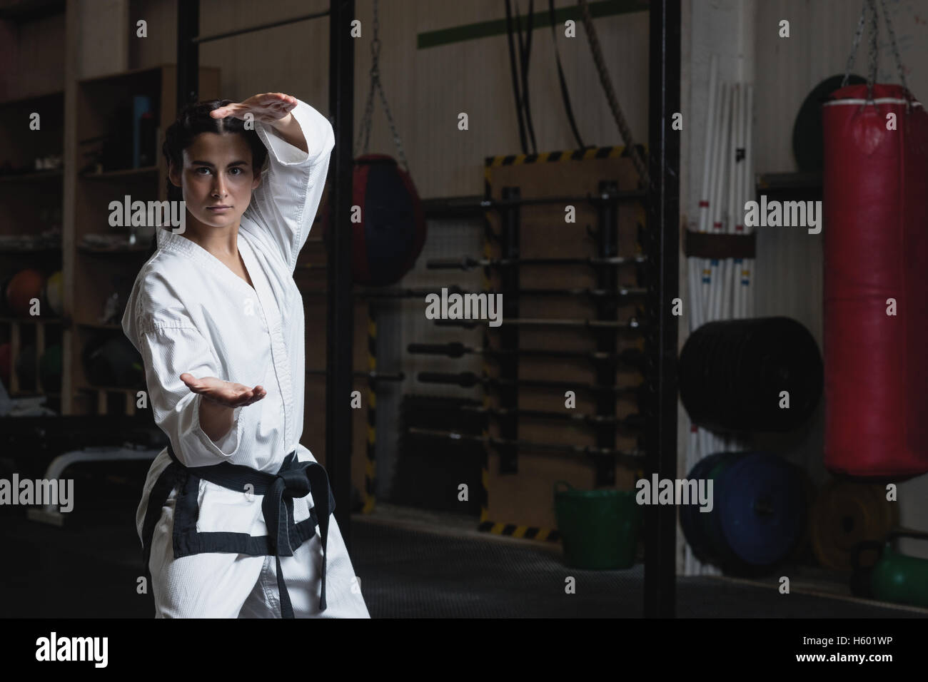 Karate woman caucasian hi-res stock photography and images - Alamy