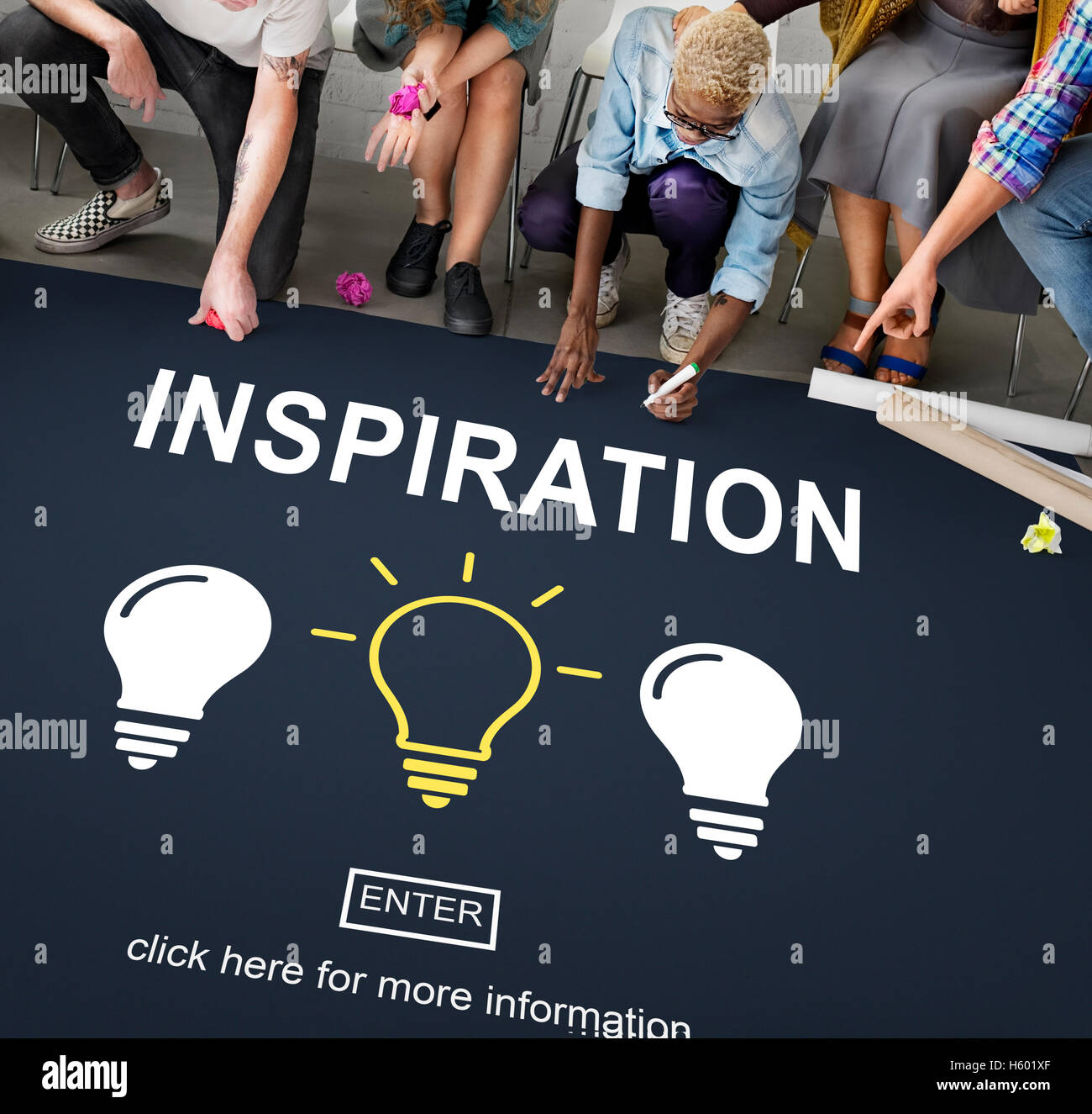Ideas Creative Thinking Imagine Inspiration Concept Stock Photo - Alamy