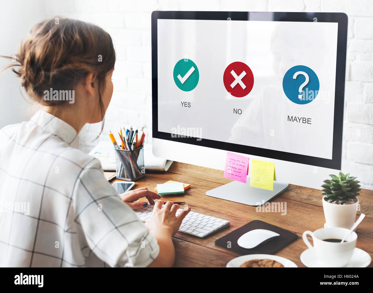 Yes No Answer Questionnaire Concept Stock Photo - Alamy