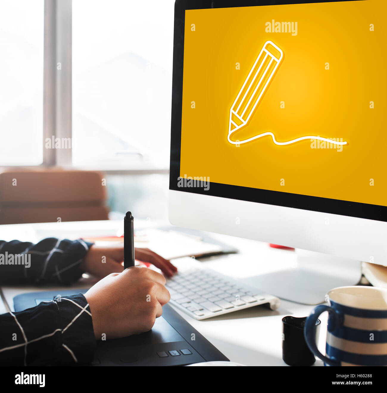 Art Pencil Drawing Creativity Imagination Skills Concept Stock Photo ...