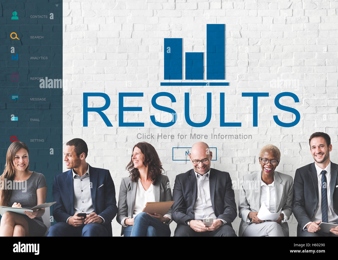 Results Summary Progress Chart Concept Stock Photo - Alamy