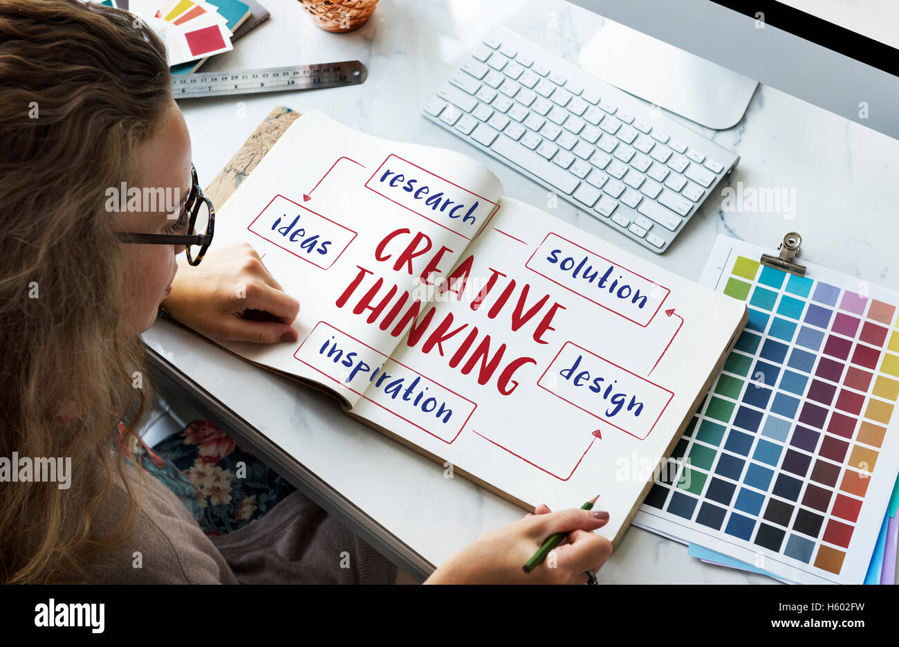 Creative Thinking Creativity Design Process Concept Stock Photo - Alamy