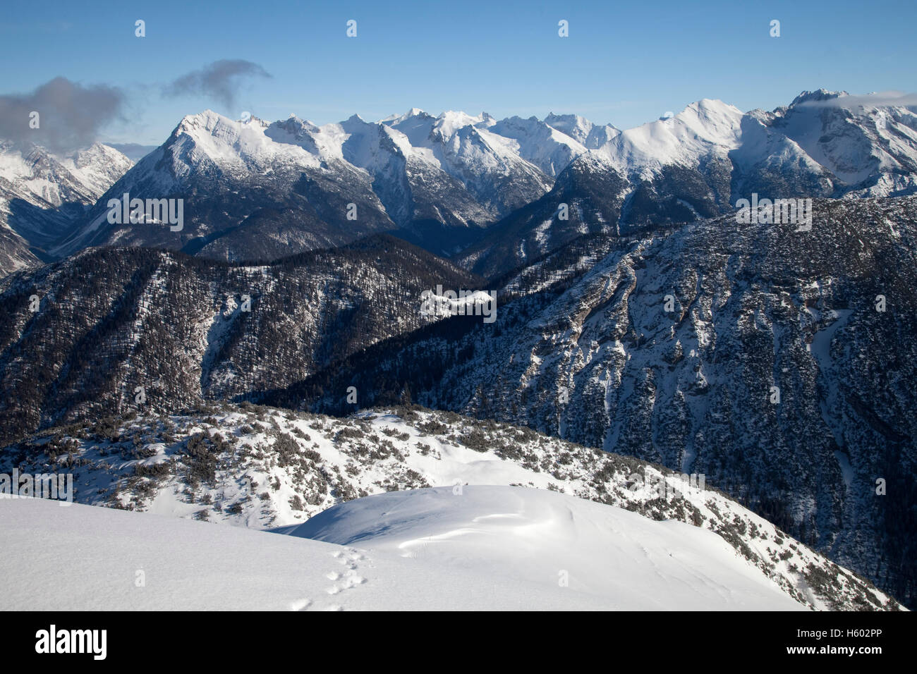 Seefeld Joch, Karwendel Range, Tyrol, Austria, Europe Stock Photo - Alamy