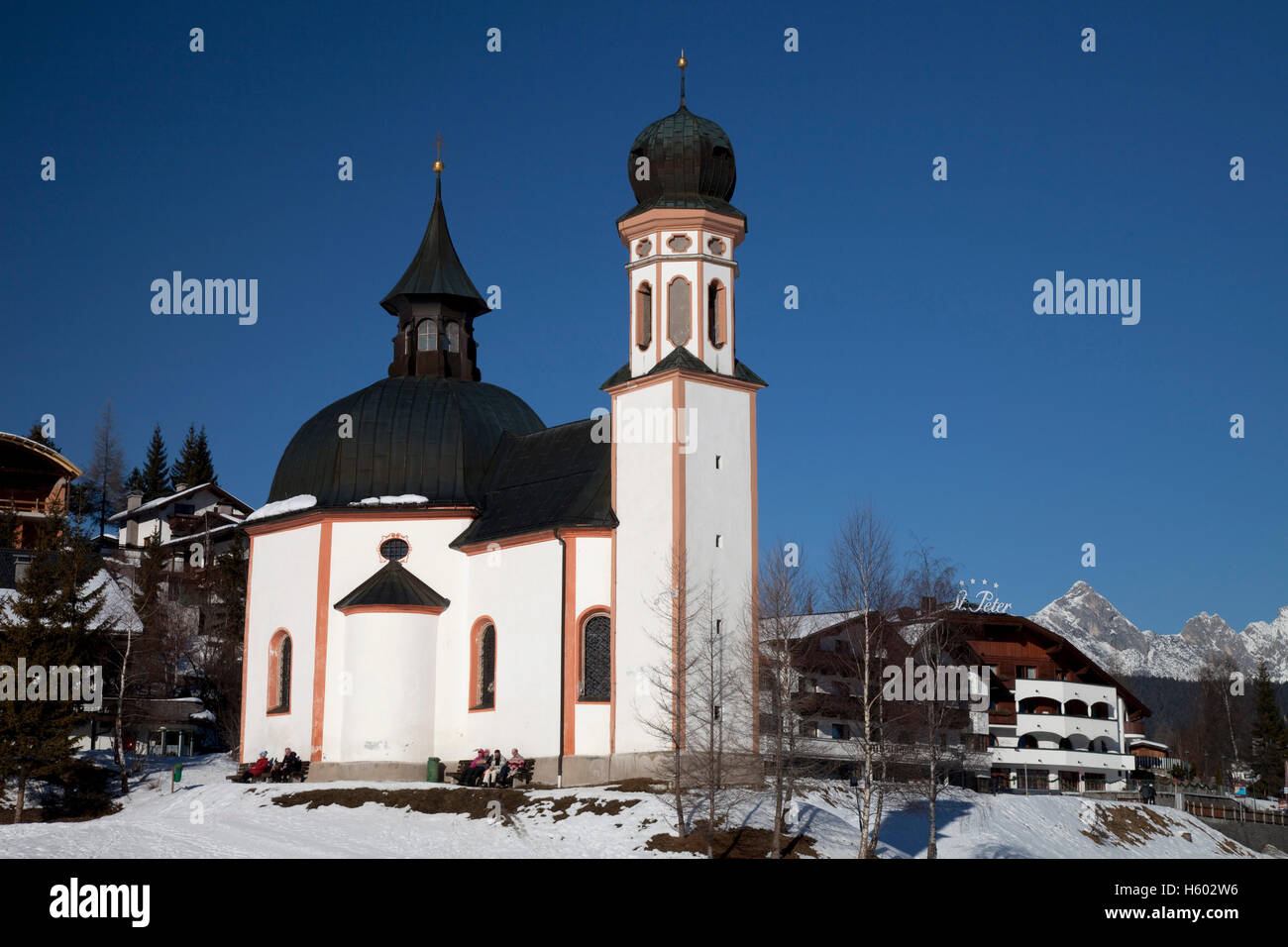 Seekirchl chapel, church, Seefeld, Tyrol, Austria, Europe Stock Photo ...