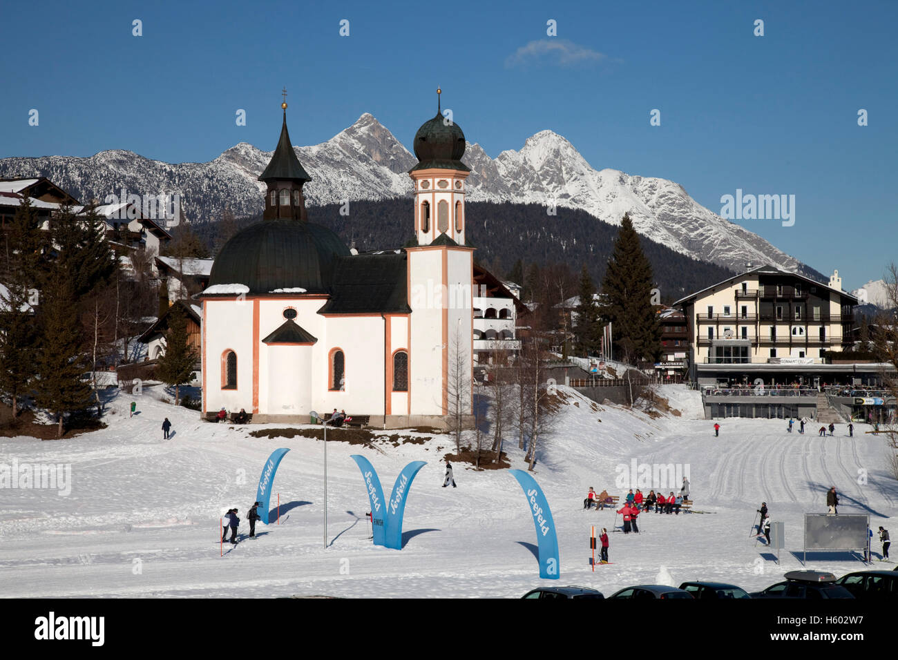 Seekirchl chapel, church, Seefeld, Tyrol, Austria, Europe Stock Photo ...