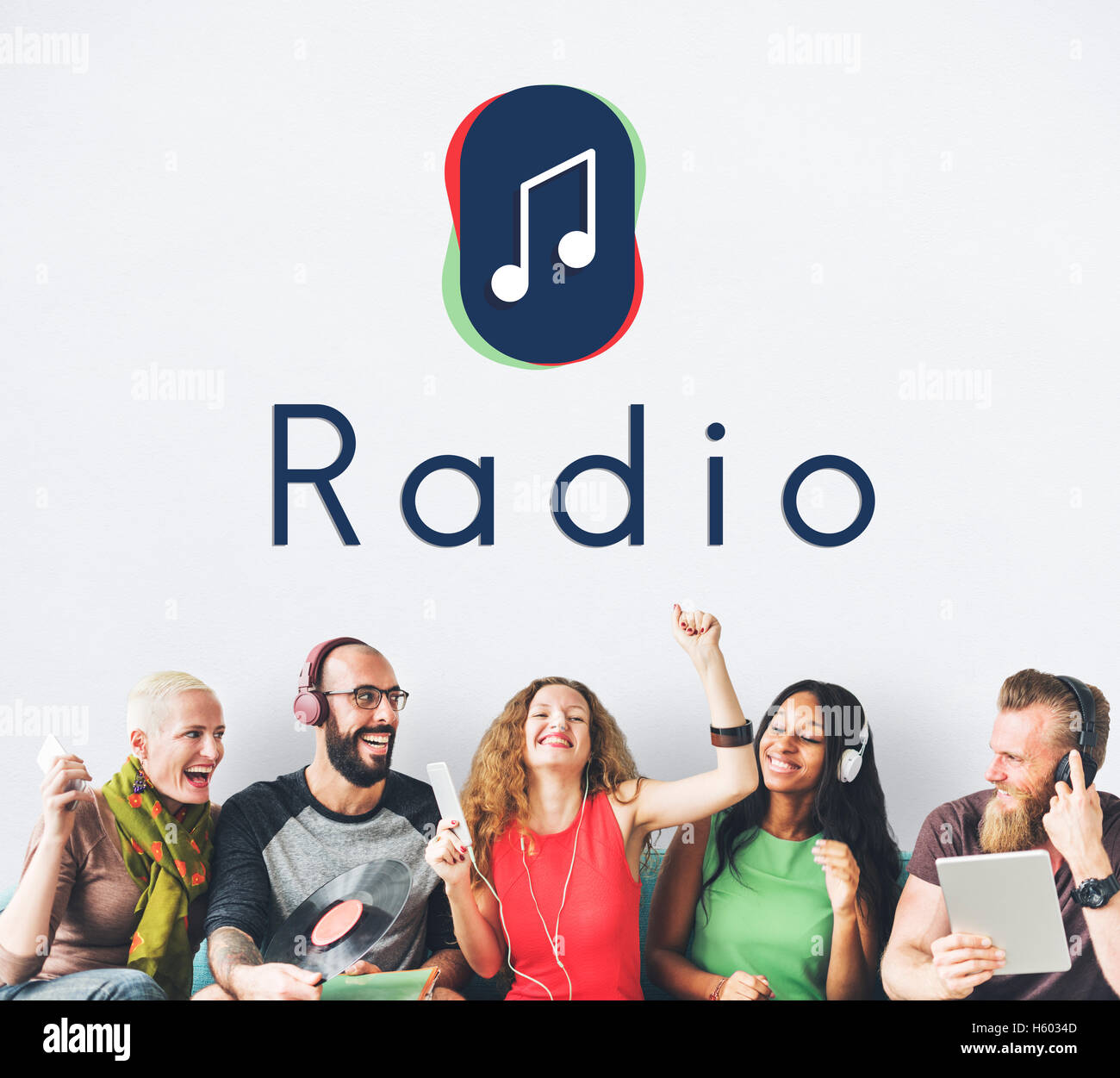 Music Note Entertainment Audio Graphic Concept Stock Photo - Alamy
