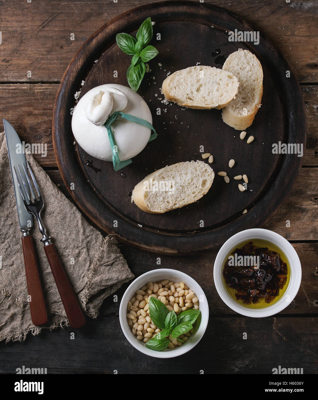 Italian cheese burrata Stock Photo - Alamy