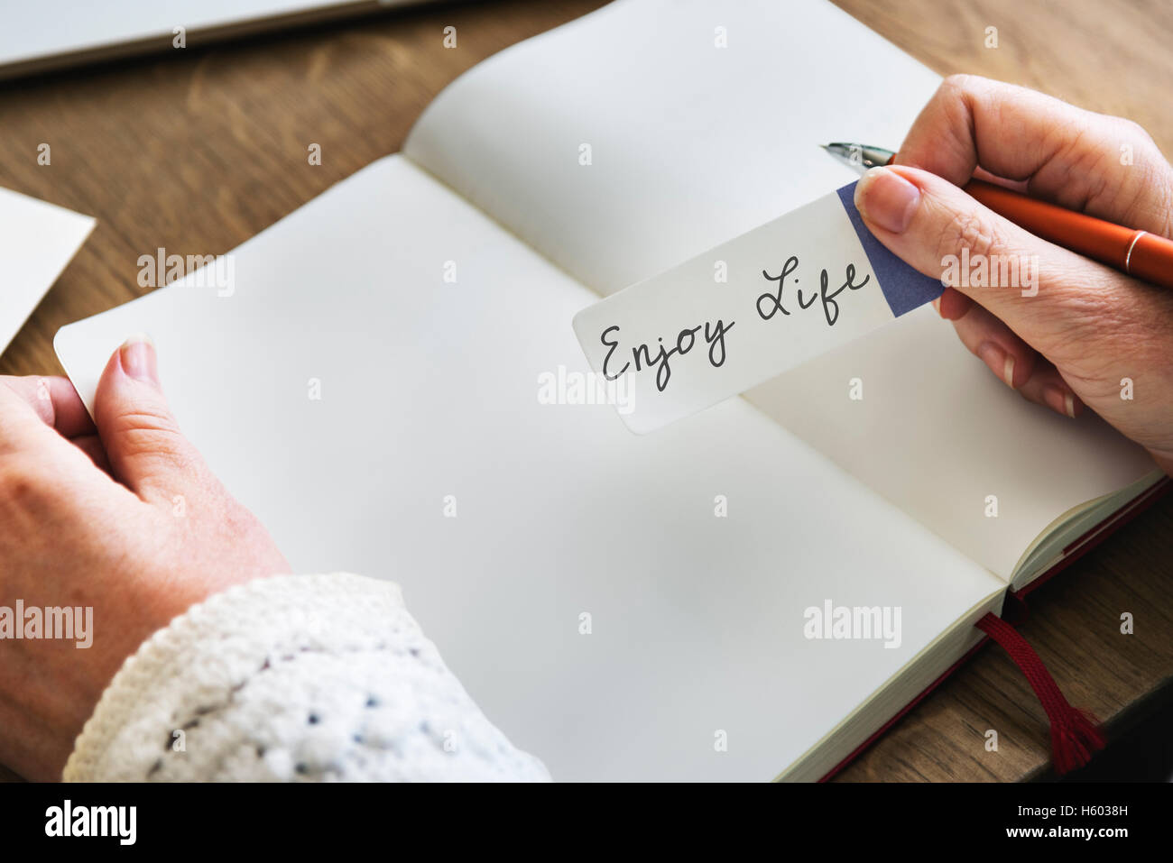 Enjoy Life Being Balance Birth Breath Living Mind Concept Stock Photo ...