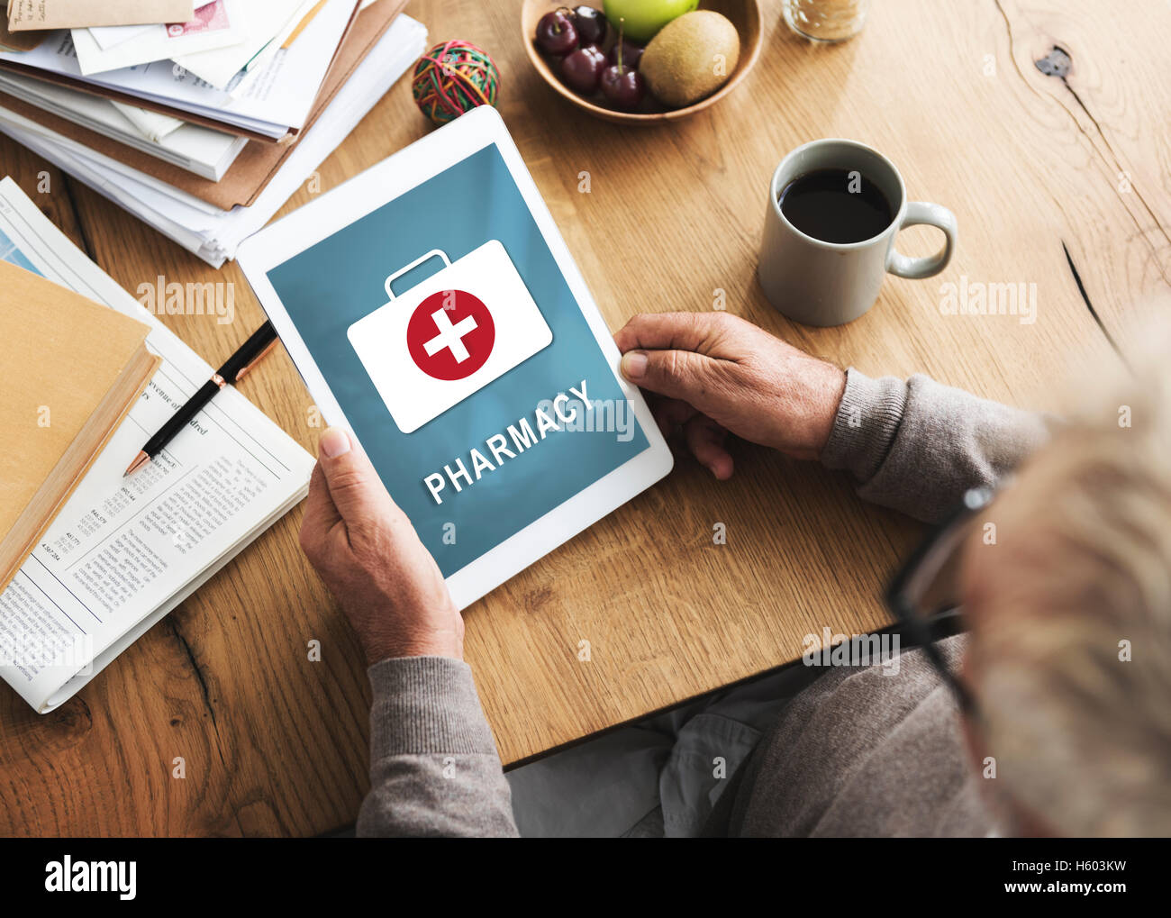 Pharmacy Healthcare Medical First Aid Concept Stock Photo - Alamy
