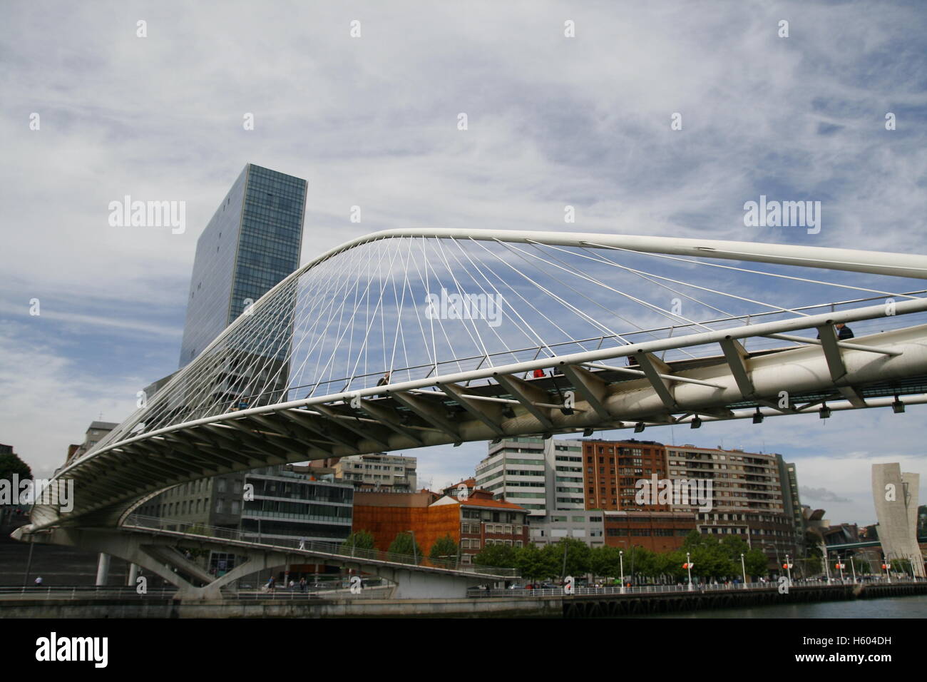 Bridge over the river in Bilbao, Spain Stock Photo - Alamy