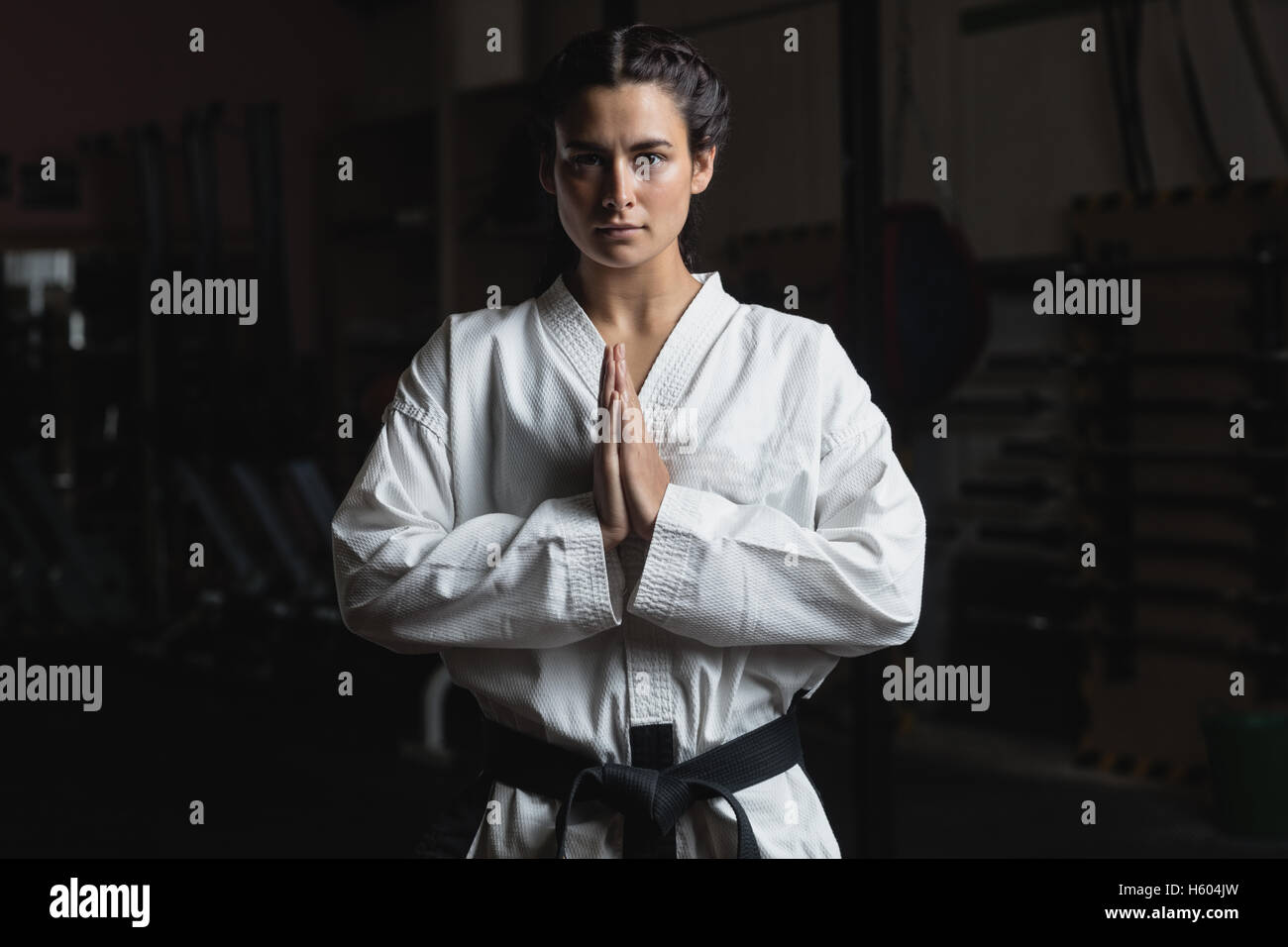 Karate fighter woman in hi-res stock photography and images - Alamy