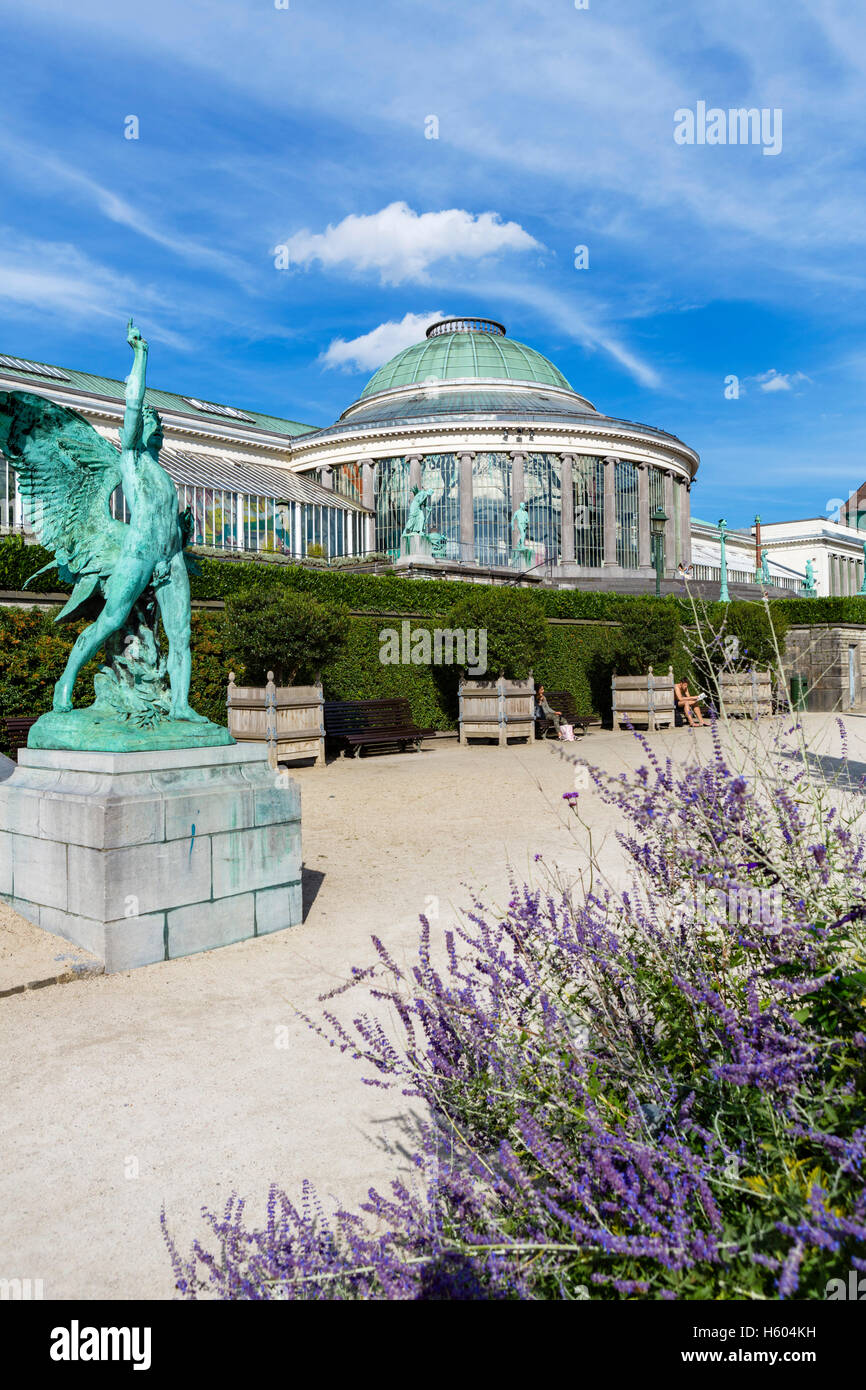 Le Botanique greenhouse, formerly housing the old Botanical Gardens ...