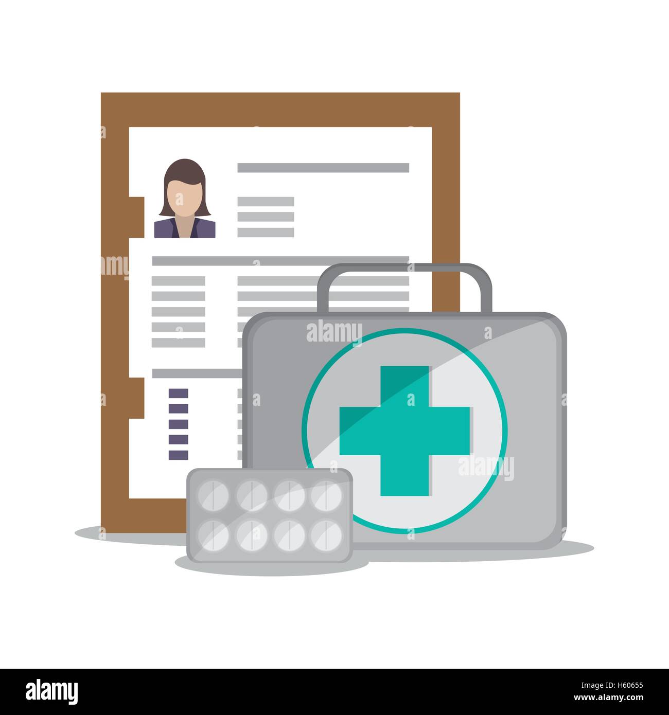Medical kit and Health care design Stock Vector Image & Art - Alamy