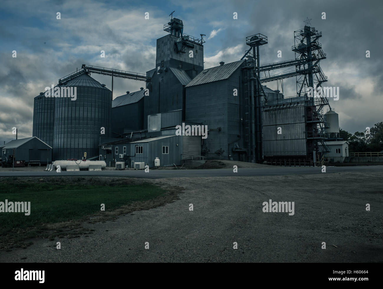 Agriculture Processing and Storage Facility Stock Photo - Alamy