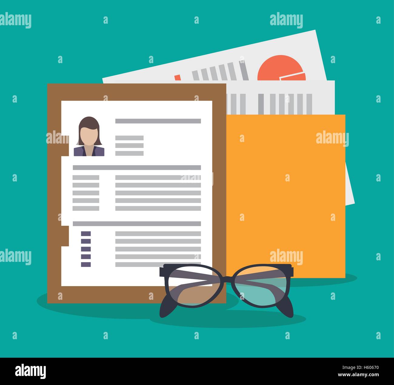 Document and human resources design Stock Vector Image & Art - Alamy