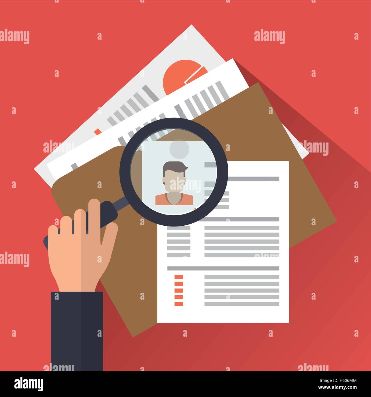 Document and human resources design Stock Vector Image & Art - Alamy