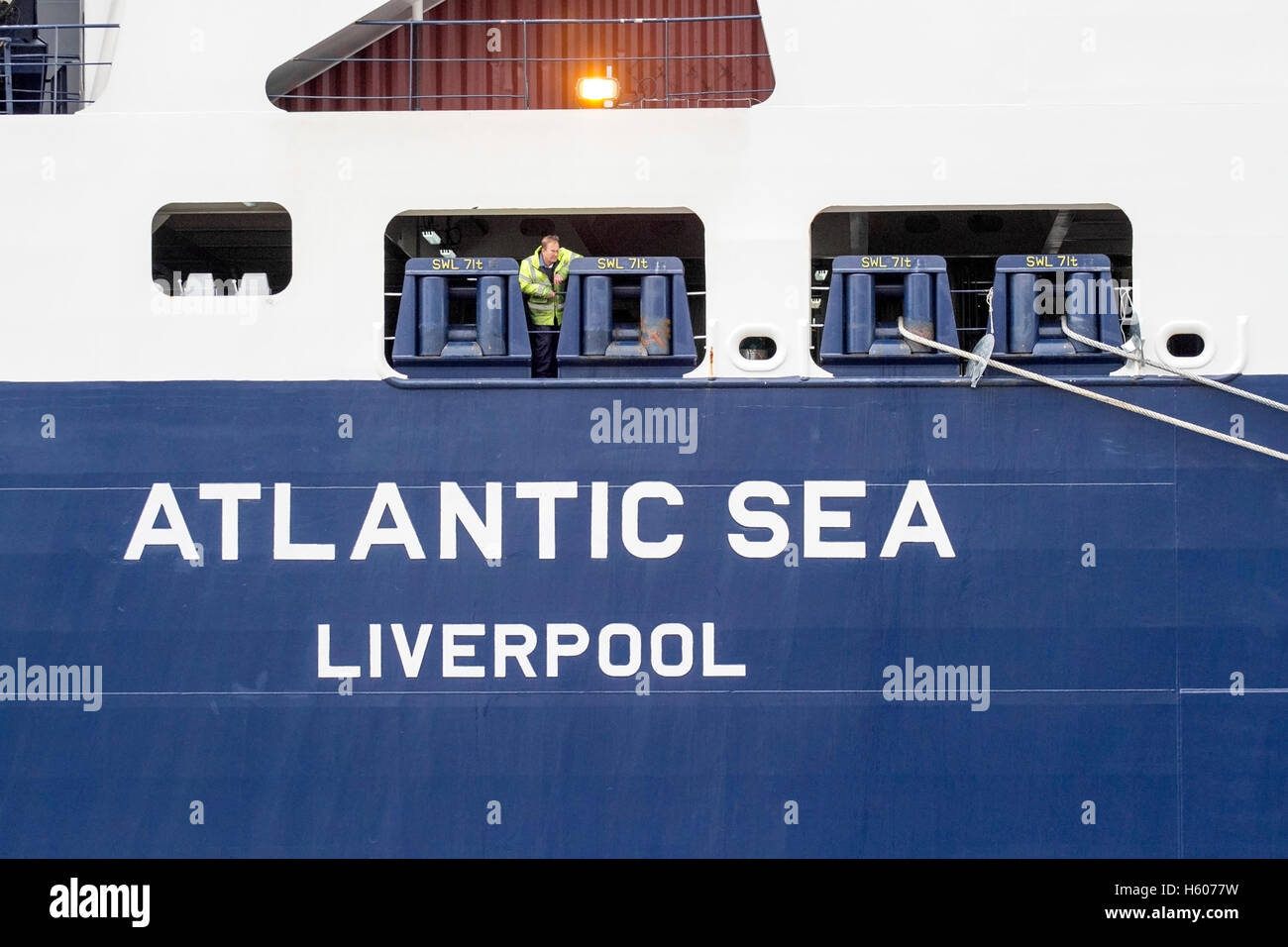 ACL 'Atlantic Sea' Royal christening, Liverpool, Merseyside, 2016 Stock ...