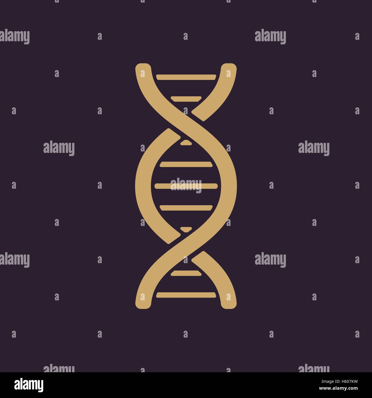 The dna icon. DNA symbol. Flat Stock Vector Image & Art - Alamy