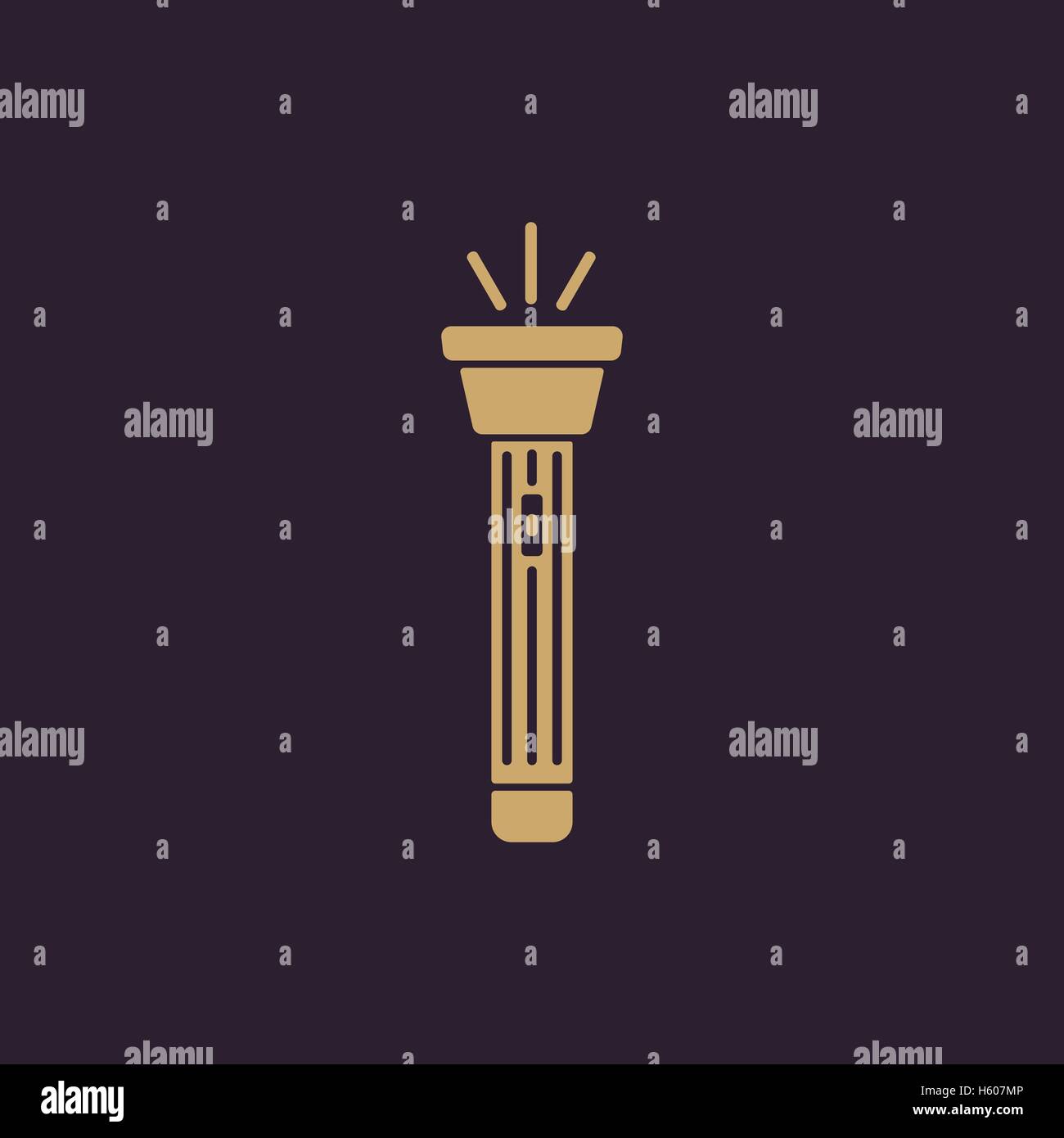 The flashlight icon. Torch symbol. Flat Stock Vector Image & Art - Alamy