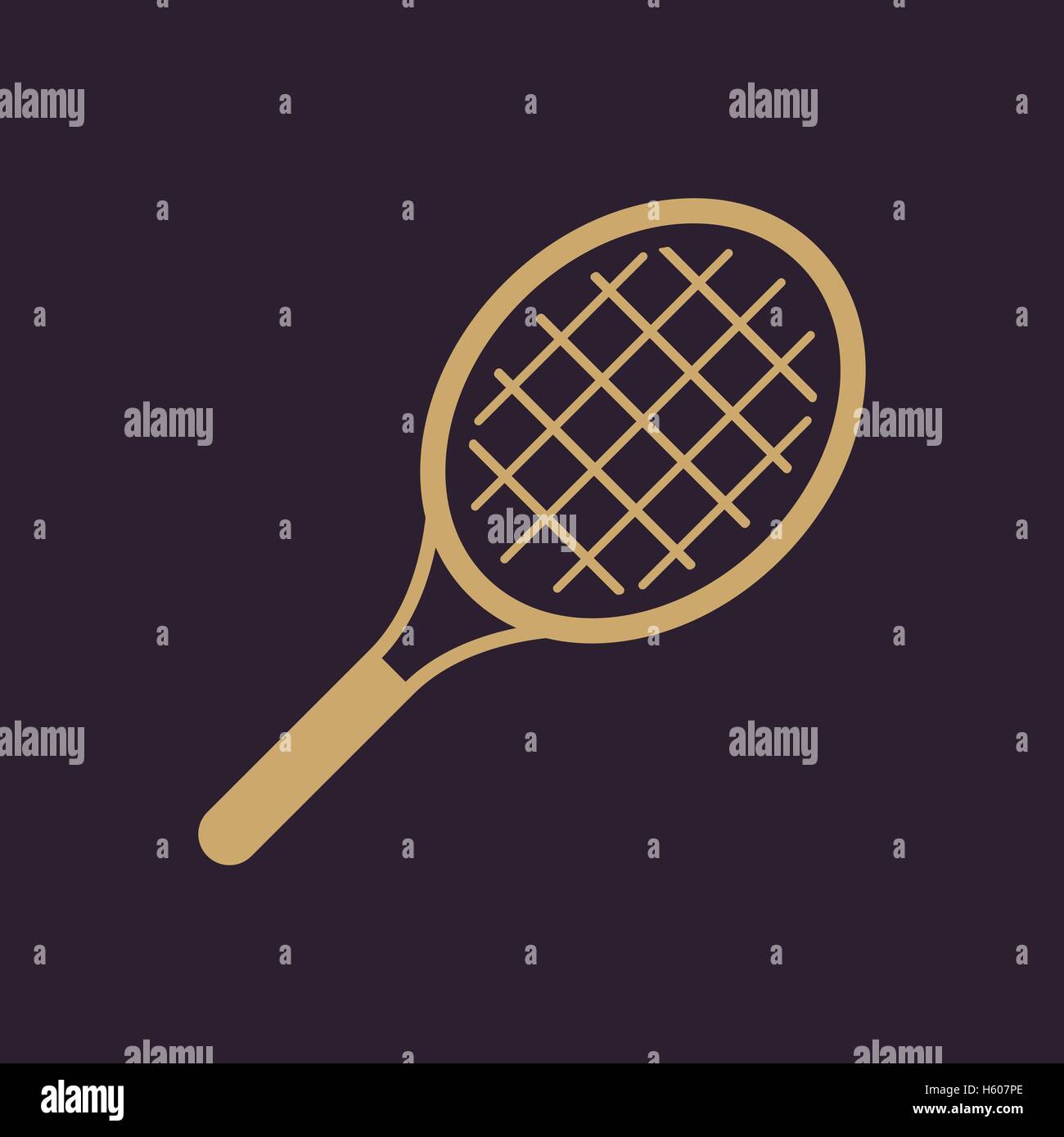 The tennis icon. Game symbol. Flat Stock Vector Image & Art - Alamy