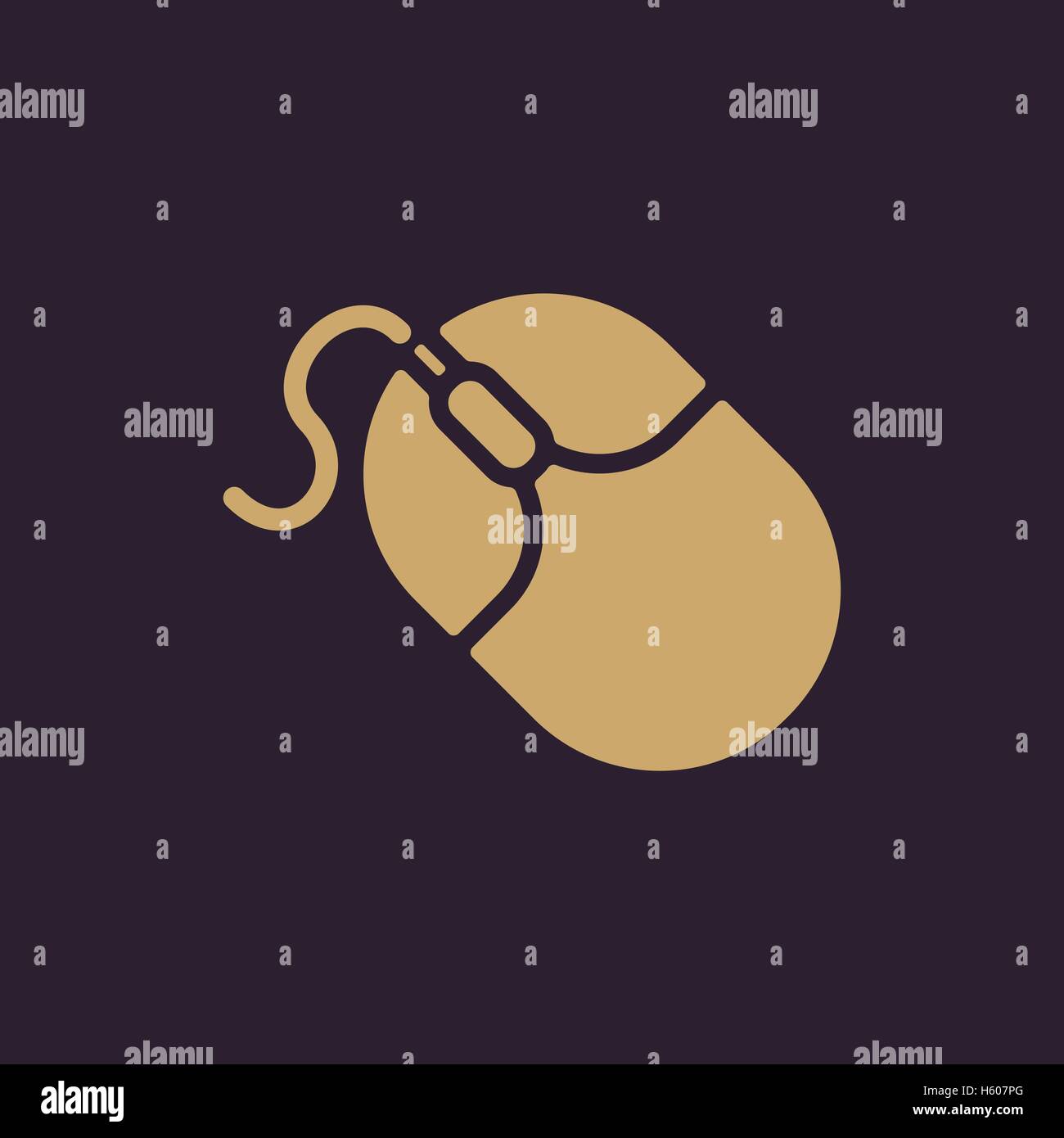 Computer mouse front view Stock Vector Images - Alamy