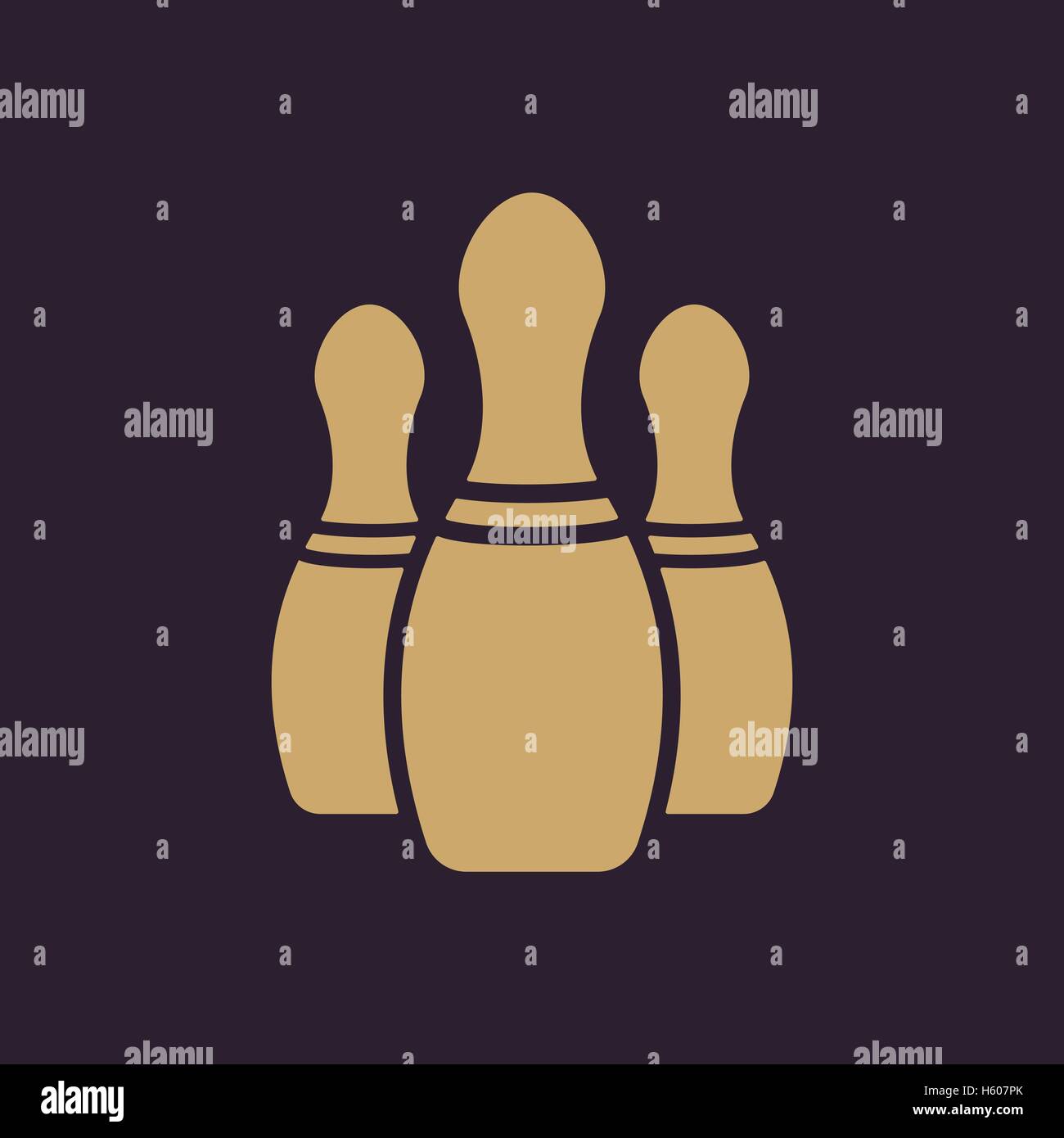 The bowling icon. Game symbol. Flat Stock Vector Image & Art - Alamy