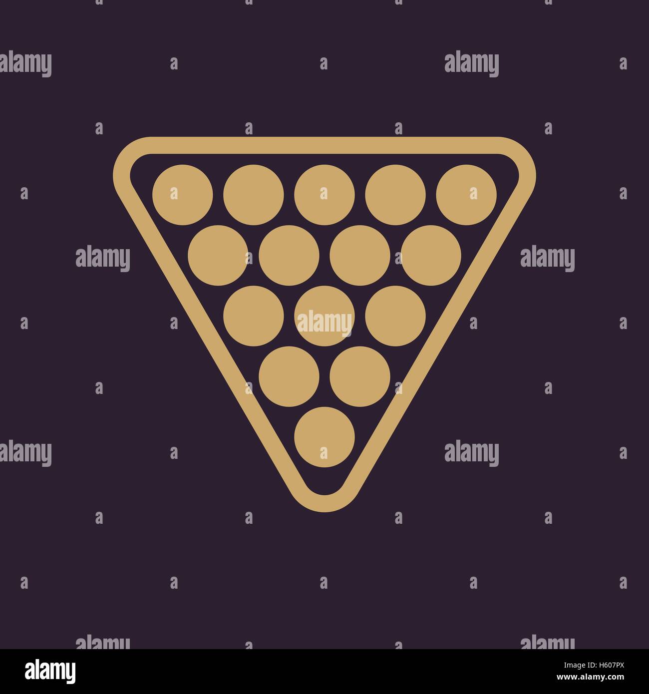 The billiard icon. Billiards symbol. Flat Stock Vector Image & Art - Alamy