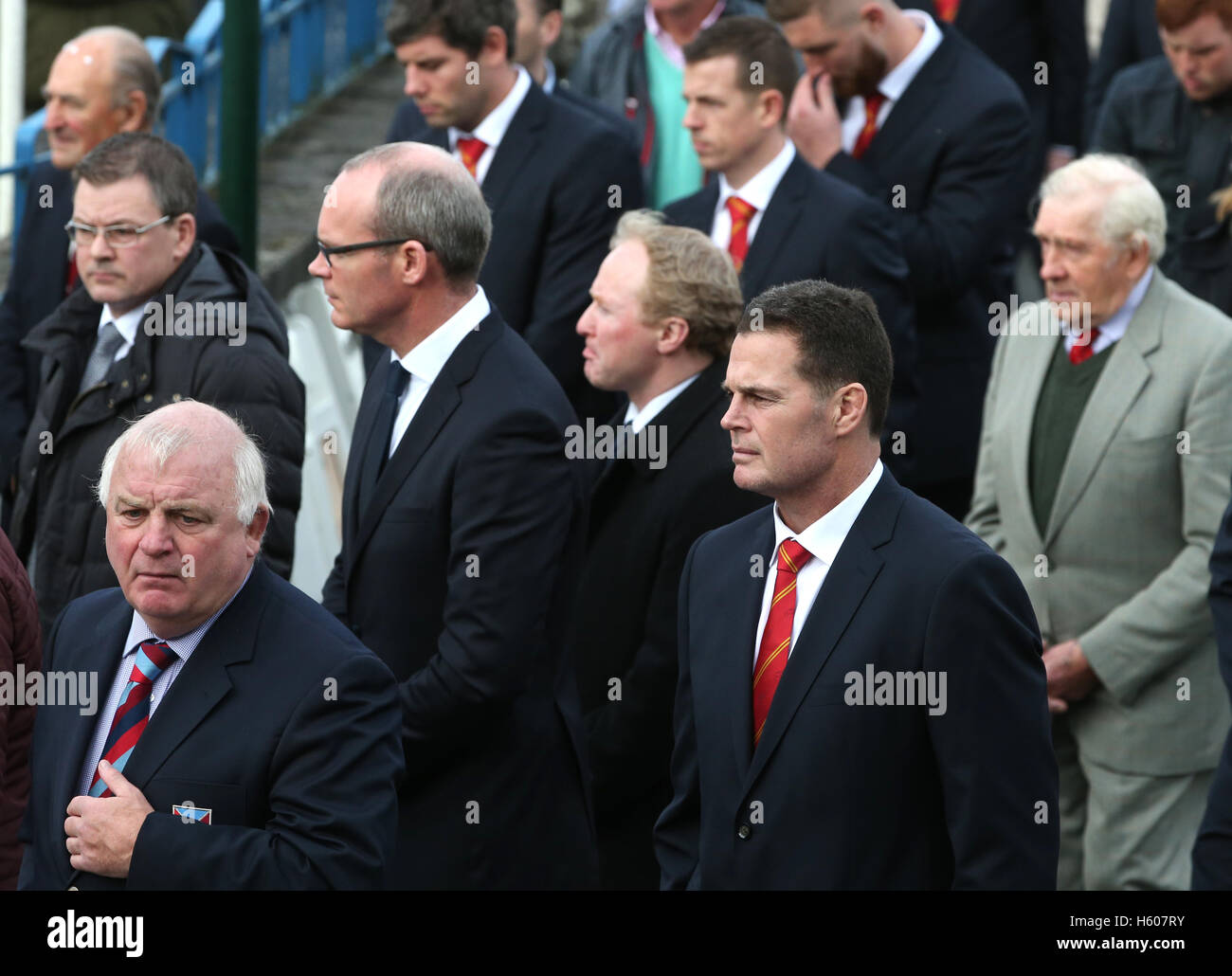 Munster director (front right) Johan Erasmus at St Flannan's Church ...