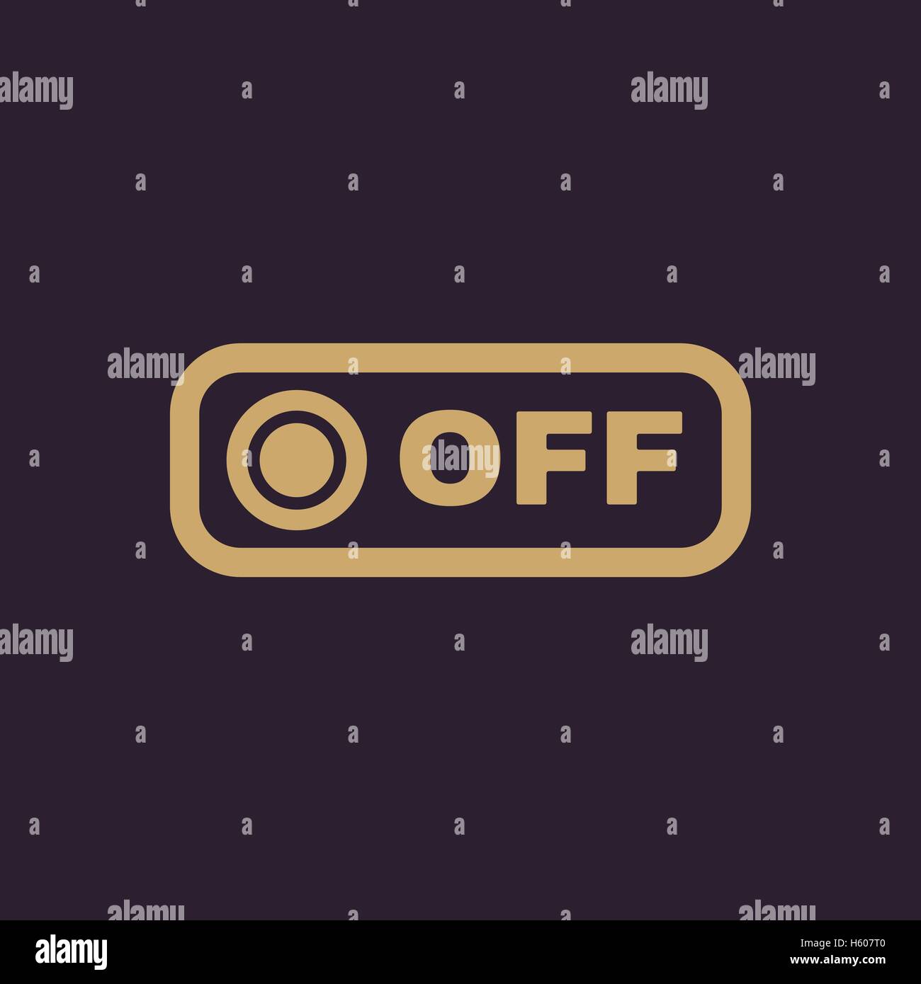 The off button icon. Off switch symbol. Flat Stock Vector Image & Art ...