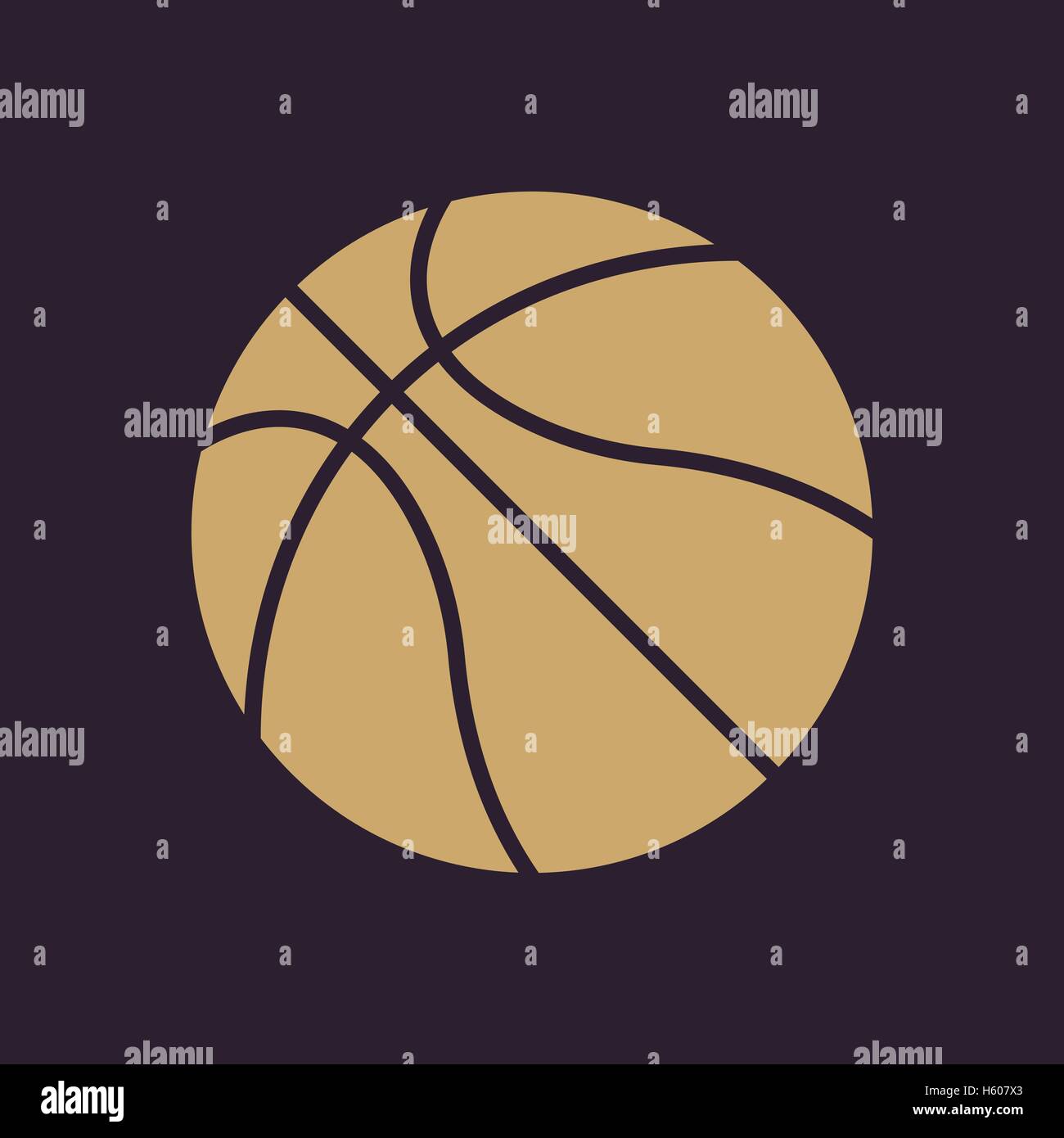The basketball icon. Game symbol. Flat Stock Vector Image & Art - Alamy