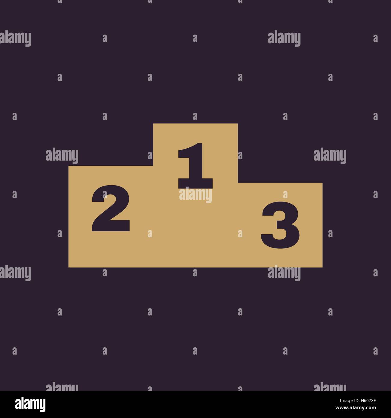 The pedestal icon. Podium symbol. Flat Stock Vector Image & Art - Alamy