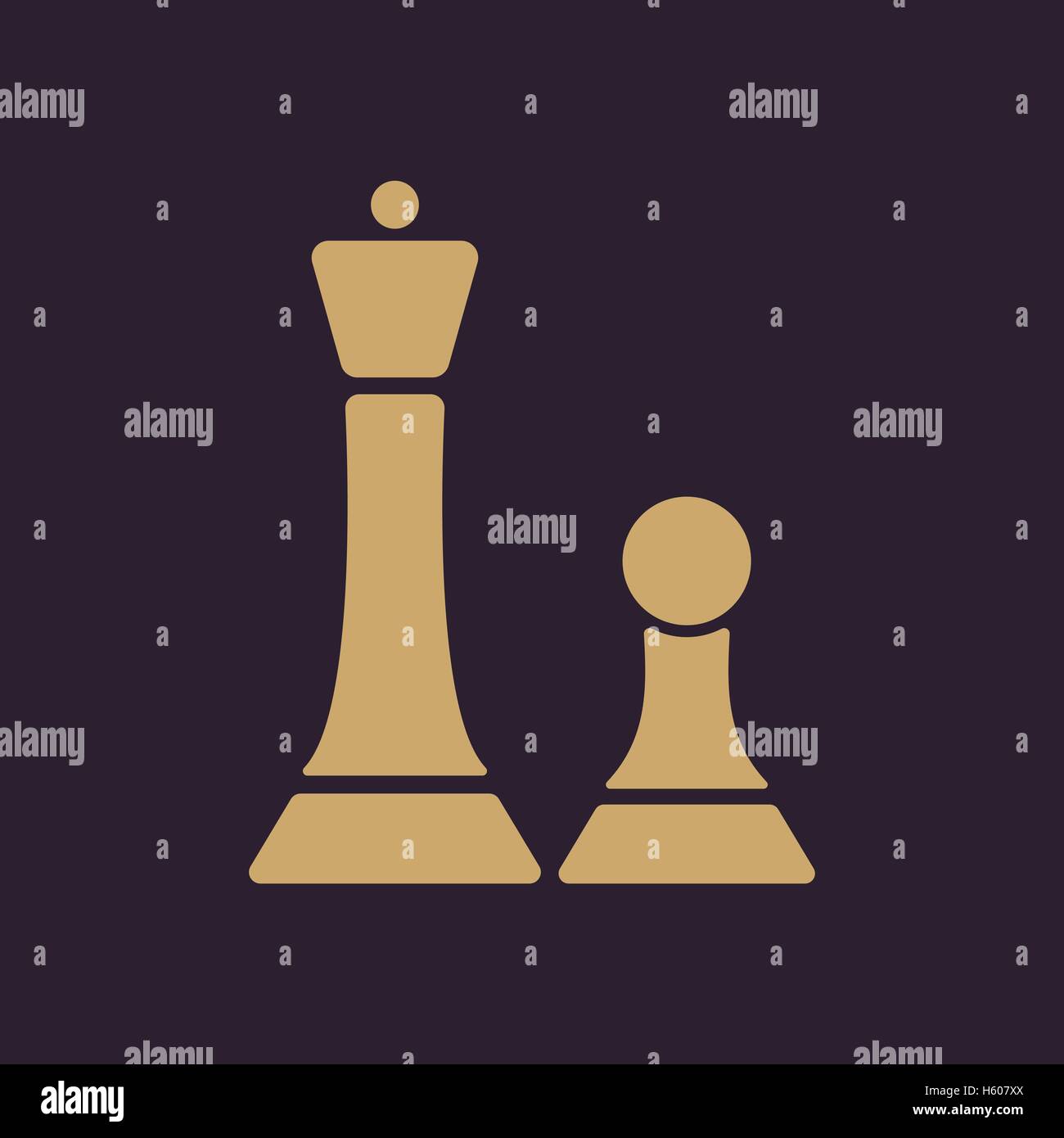 The chess icon. Game symbol. Flat Stock Vector Image & Art - Alamy