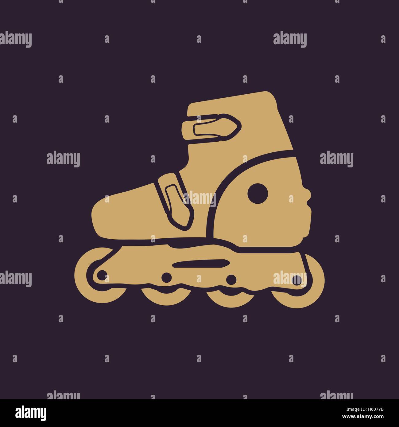 The roller skate icon. Skates symbol. Flat Stock Vector Image & Art - Alamy