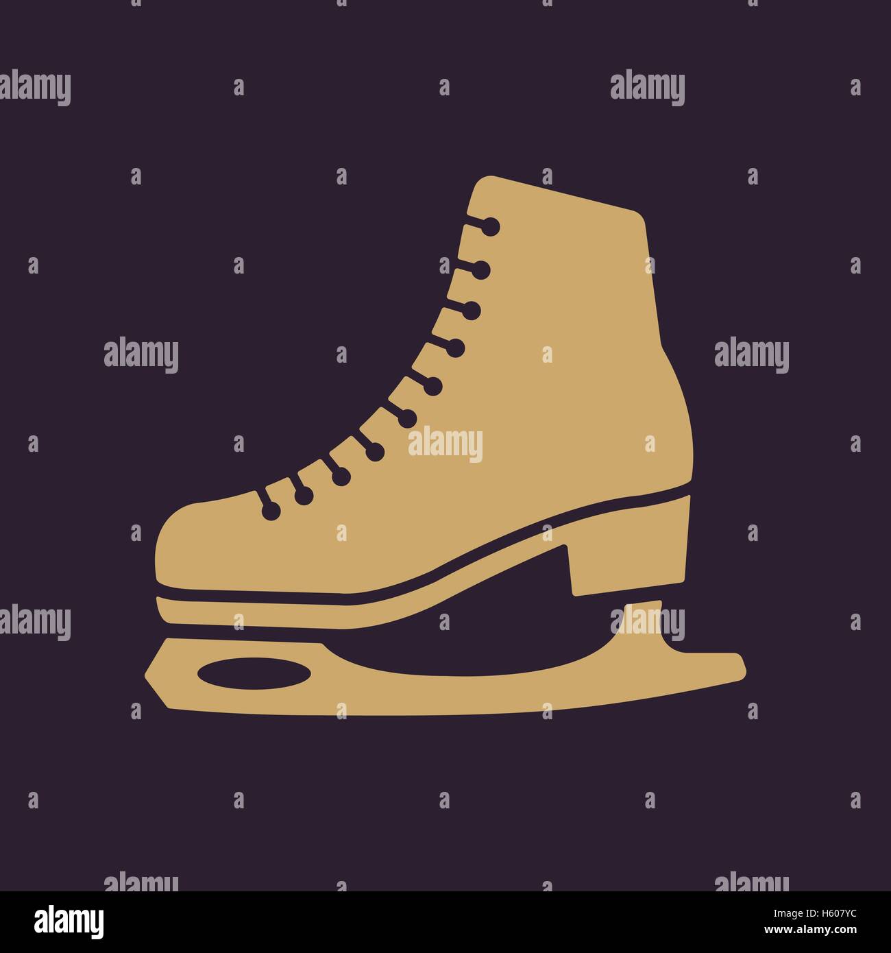 The skates icon. Figure Skates symbol. Flat Stock Vector Image & Art ...